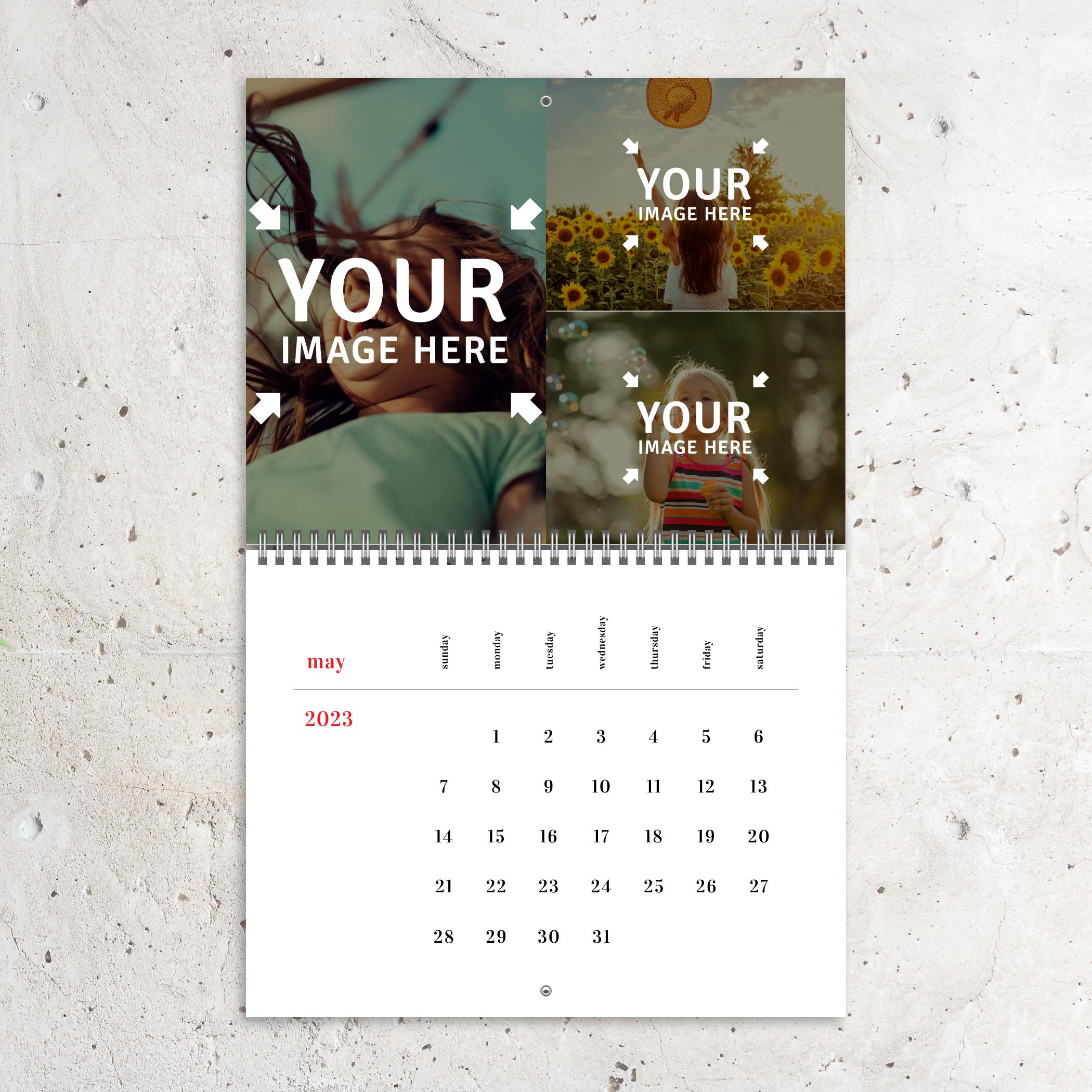 Custom Minimalist Photo Calendar - Get Wall Calendar with Unique Design