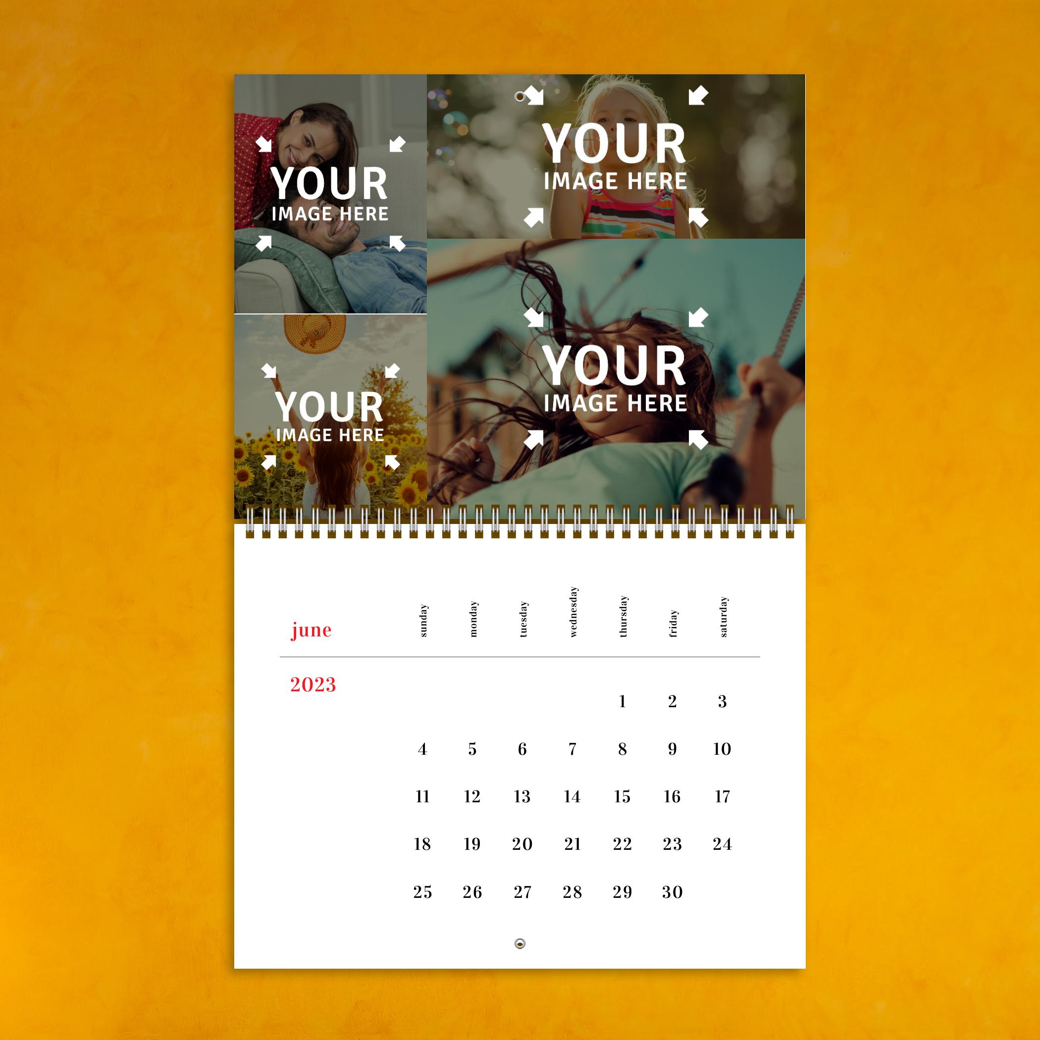 Custom Minimalist Photo Calendar - Get Wall Calendar with Unique Design