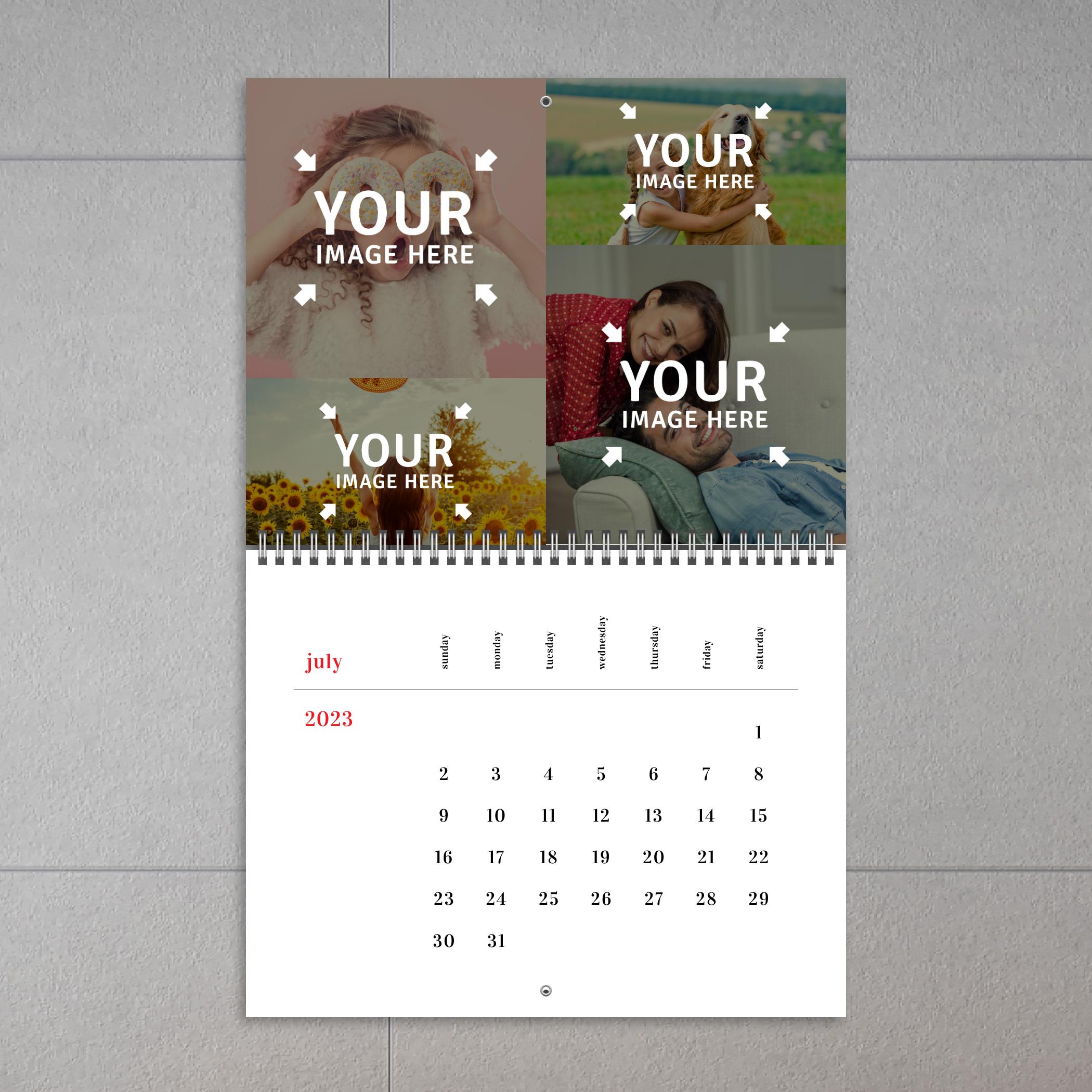 Custom Minimalist Photo Calendar - Get Wall Calendar with Unique Design