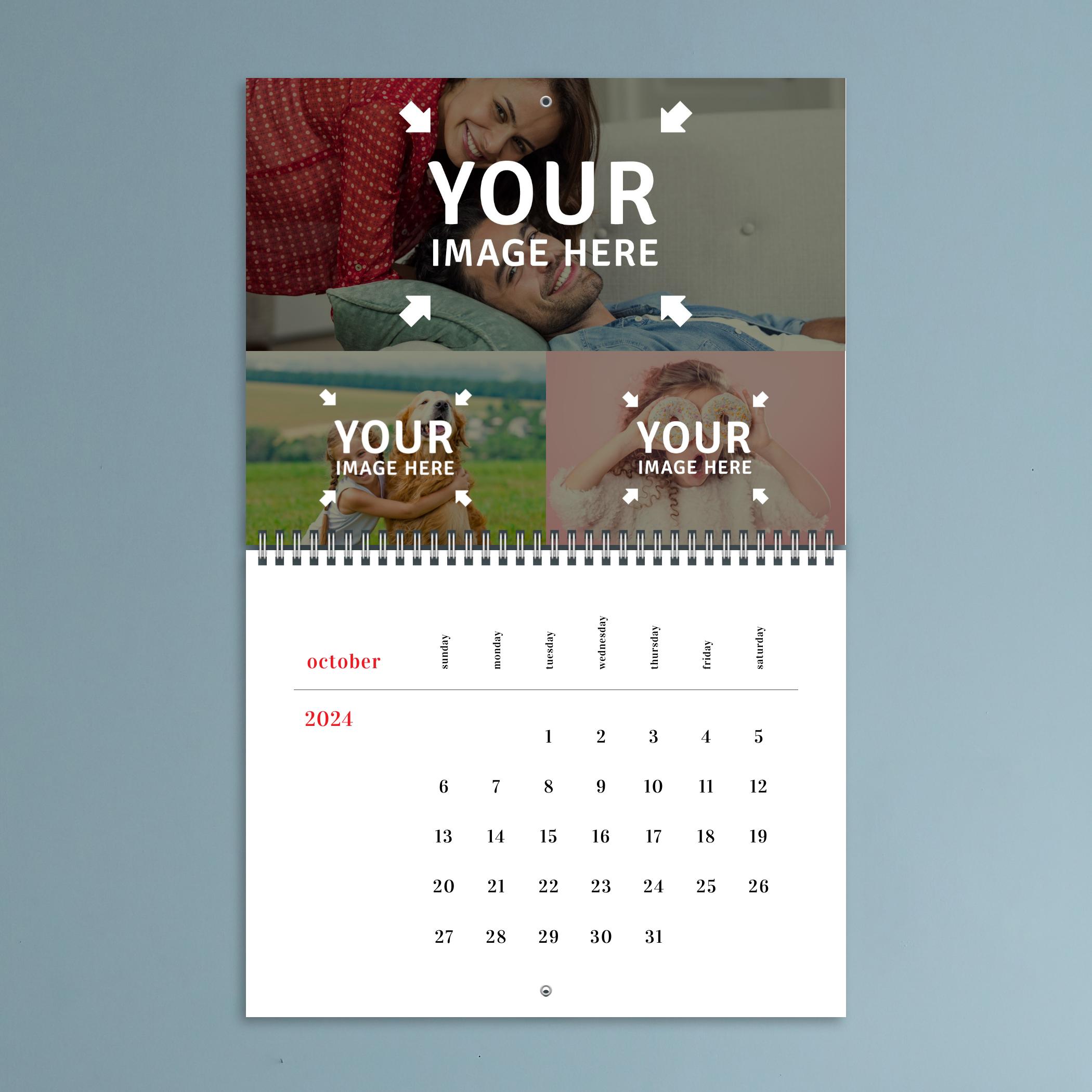 Custom Minimalist Photo Calendar - Get Wall Calendar with Unique Design