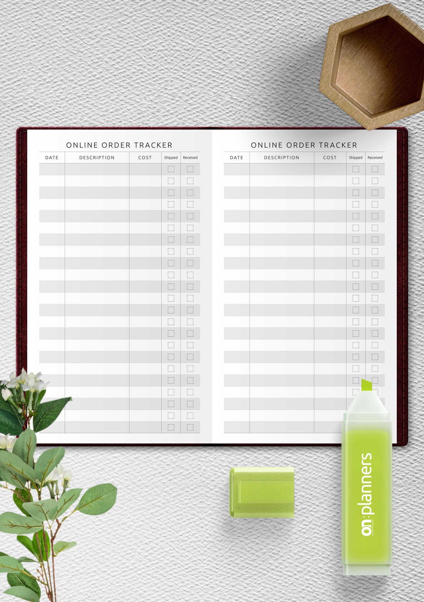 Online Order Tracker Template PDF for Easy Tracking