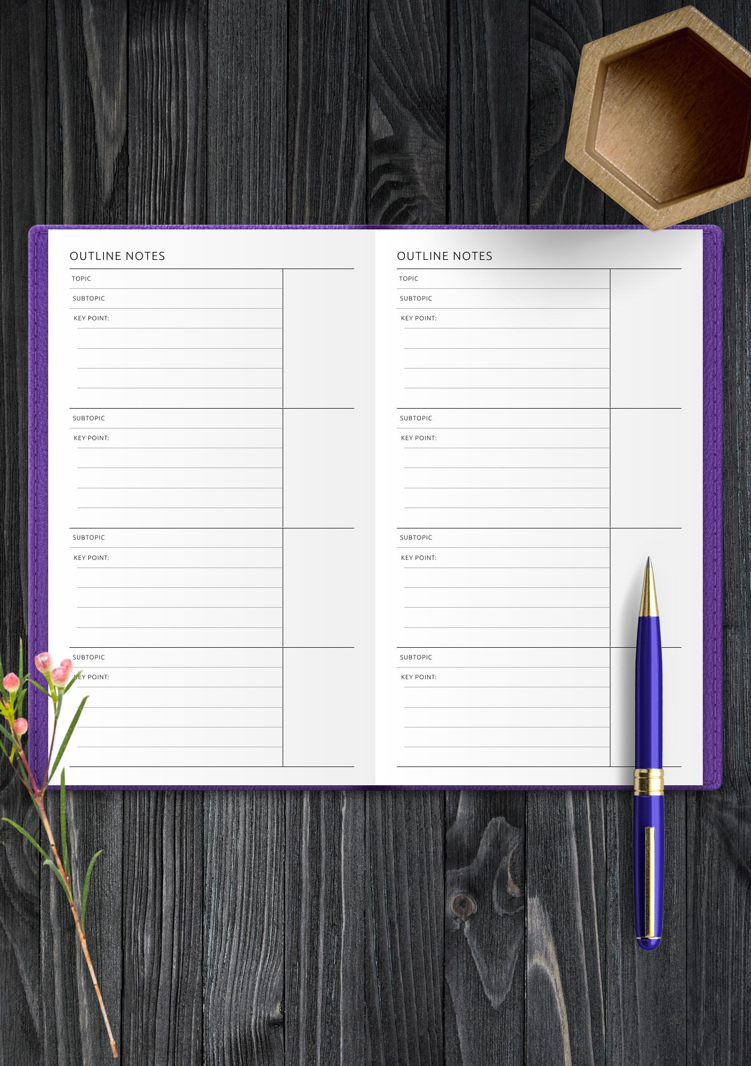 Download Printable Outline Notes PDF