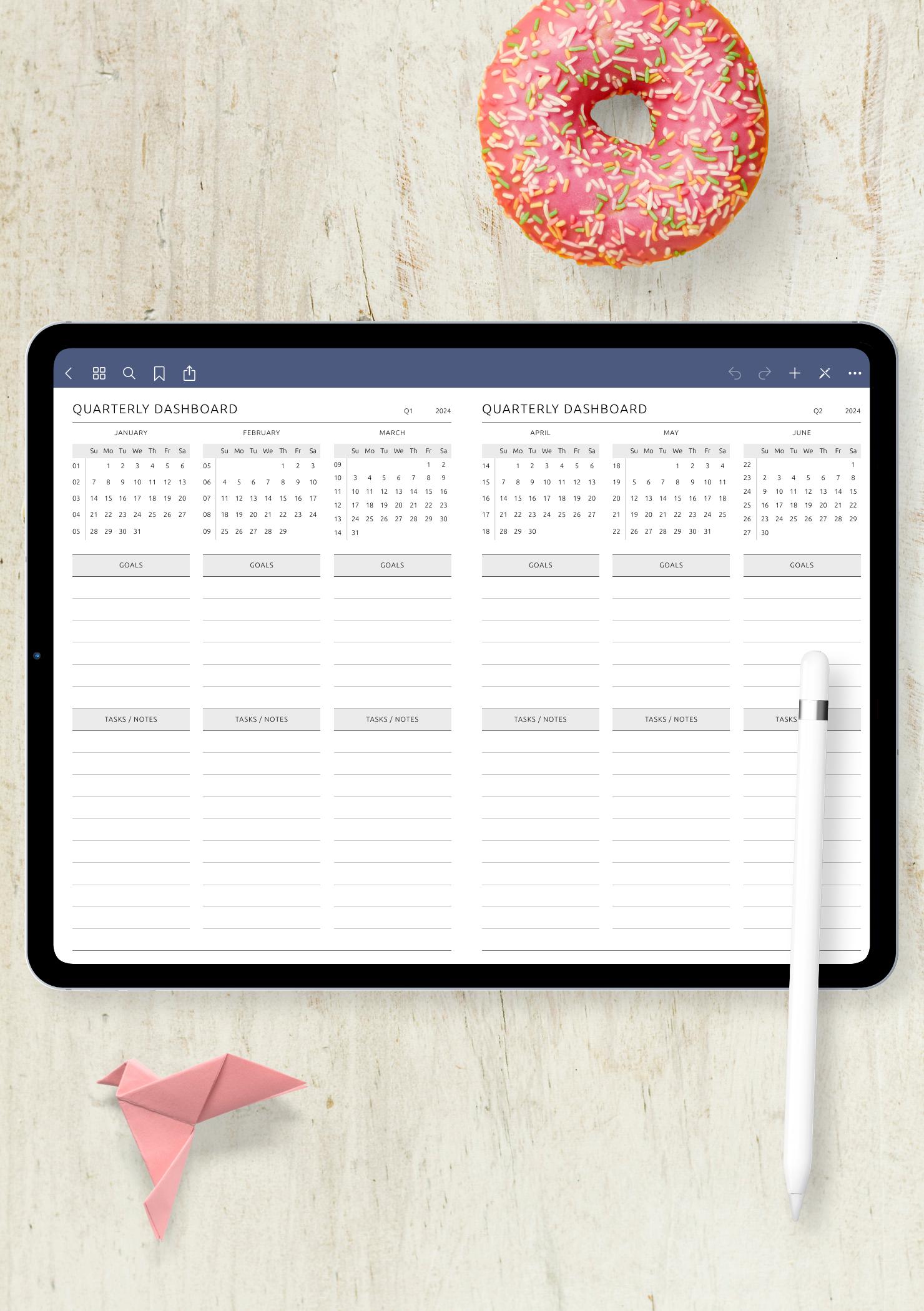 Download Printable Quarterly Dashboard PDF