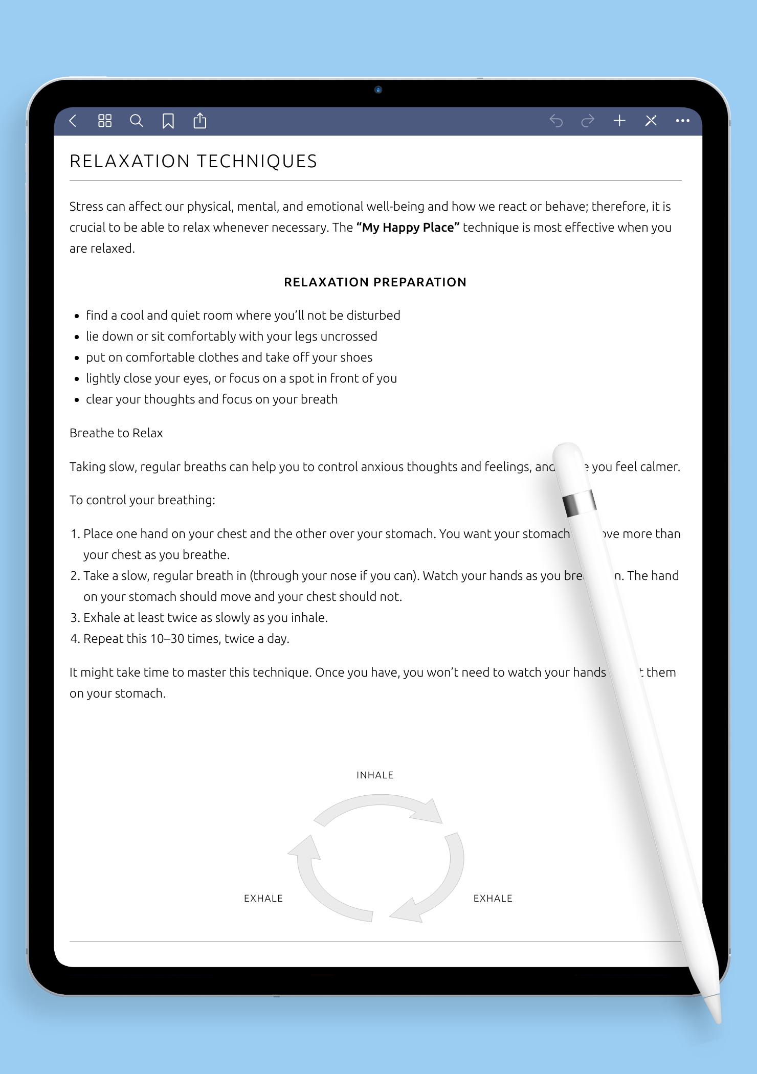 Download Printable Relaxation Techniques PDF
