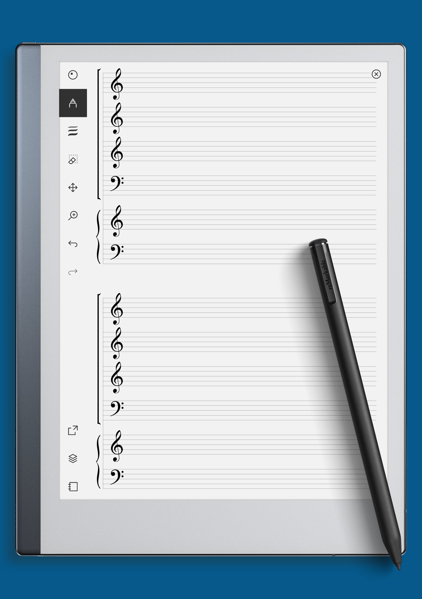Download SATB + Piano Staff Template – Choral Score Layout (Printable ...