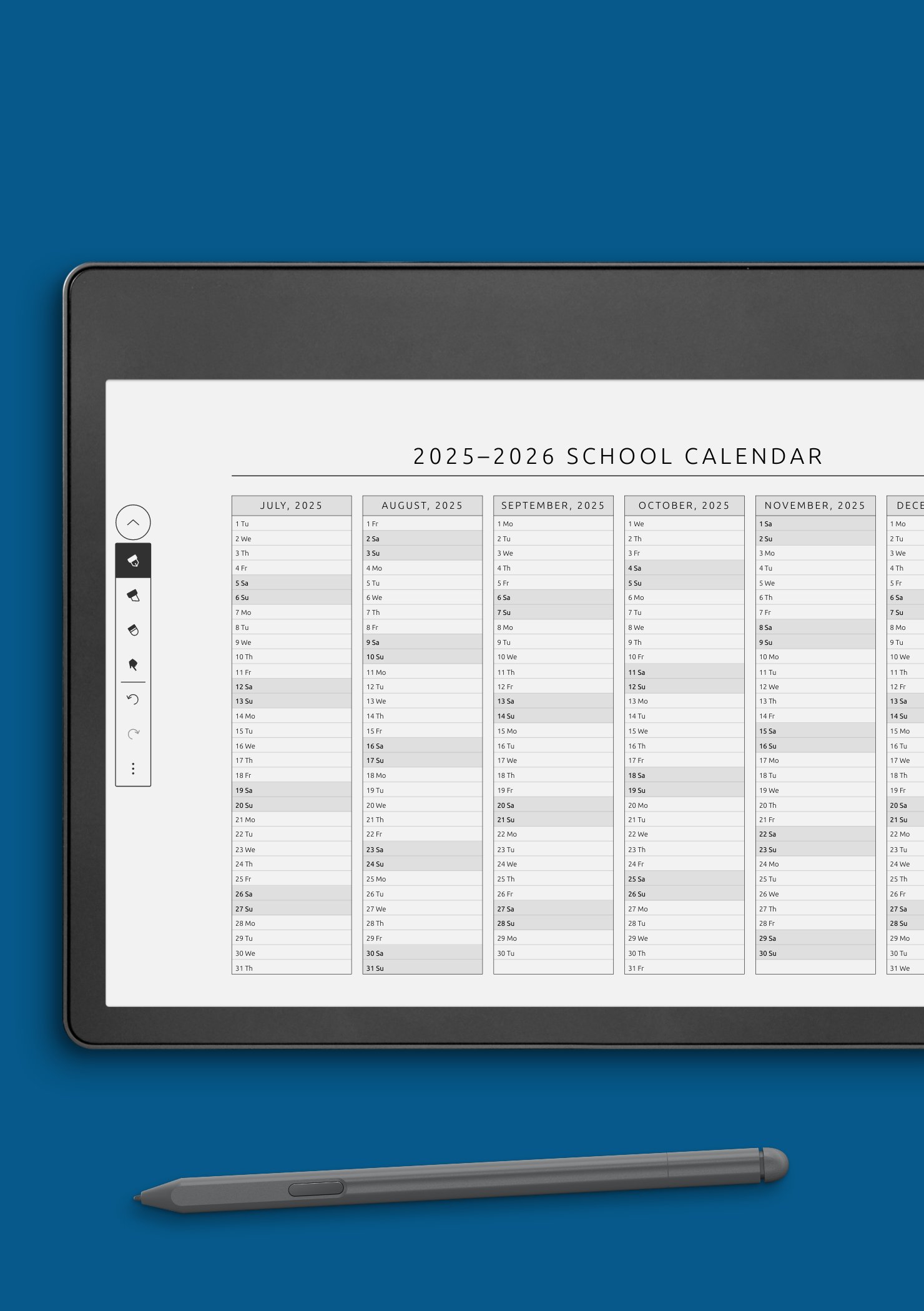 School Calendar Template – Plan Academic Year with Ease