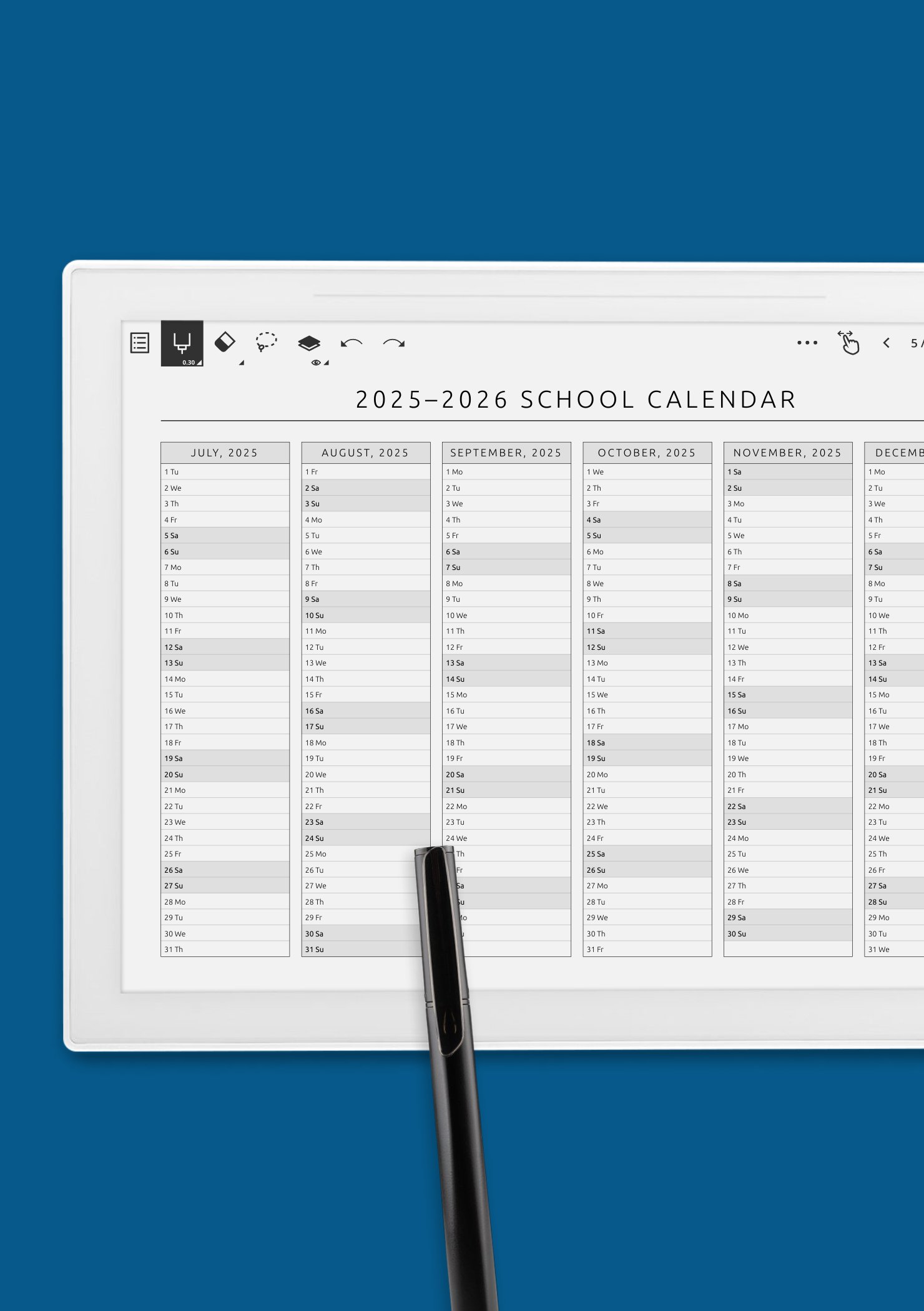 School Calendar Template – Plan Academic Year with Ease