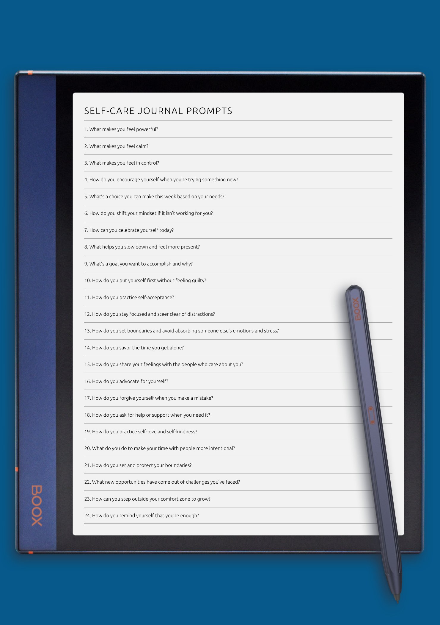 Self-Care Journal Prompts for Mindfulness & Well-Being