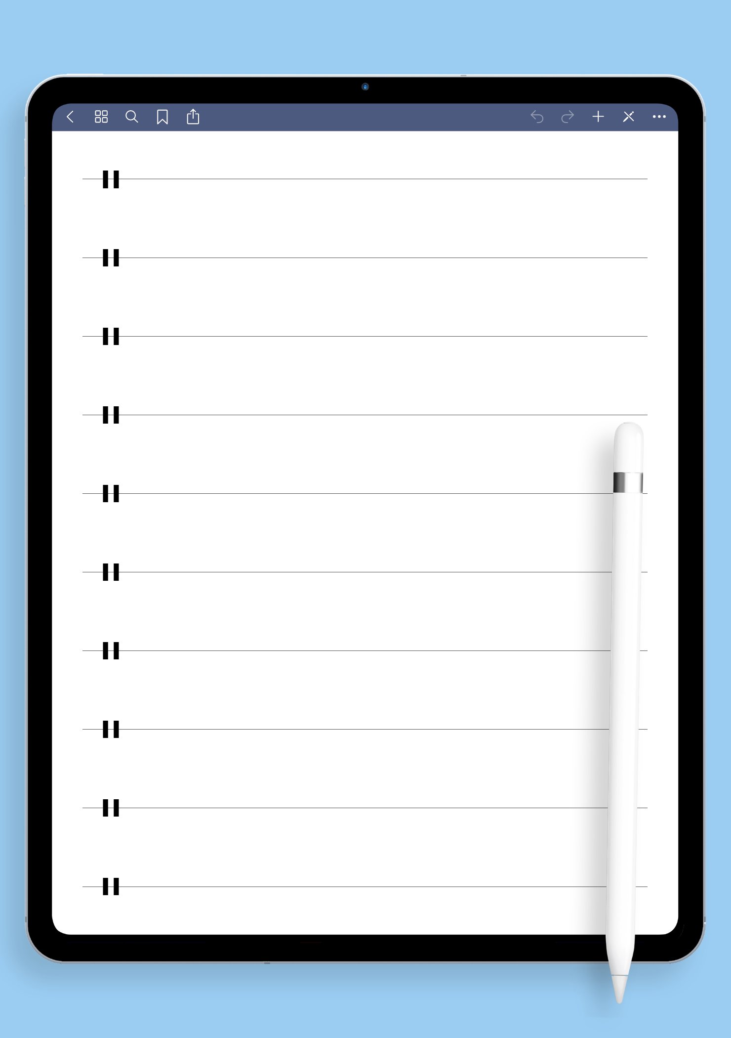 Download Single-Line Percussion Staff – Alternative Clef Style ...