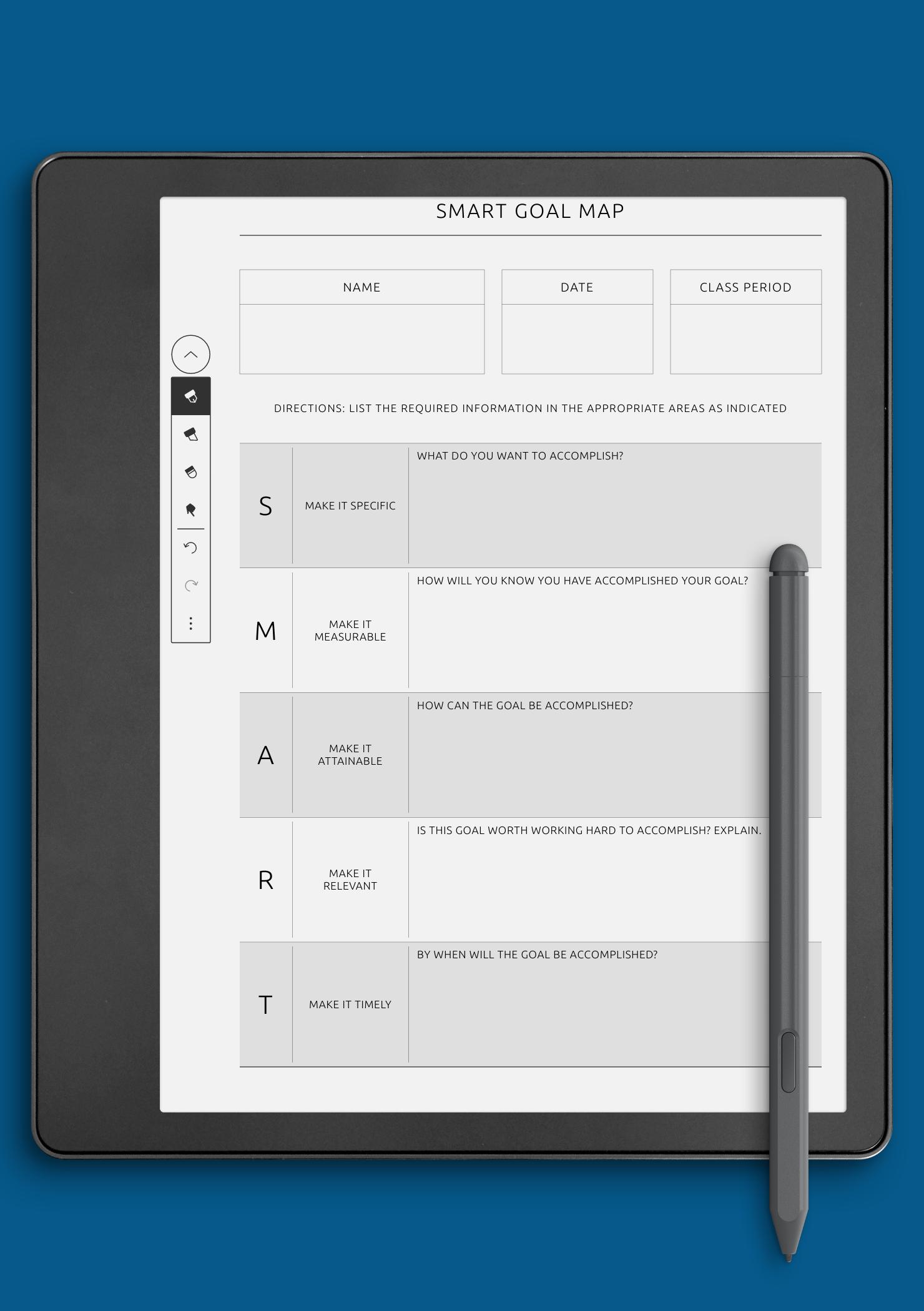 Download Printable SMART Goal Map PDF
