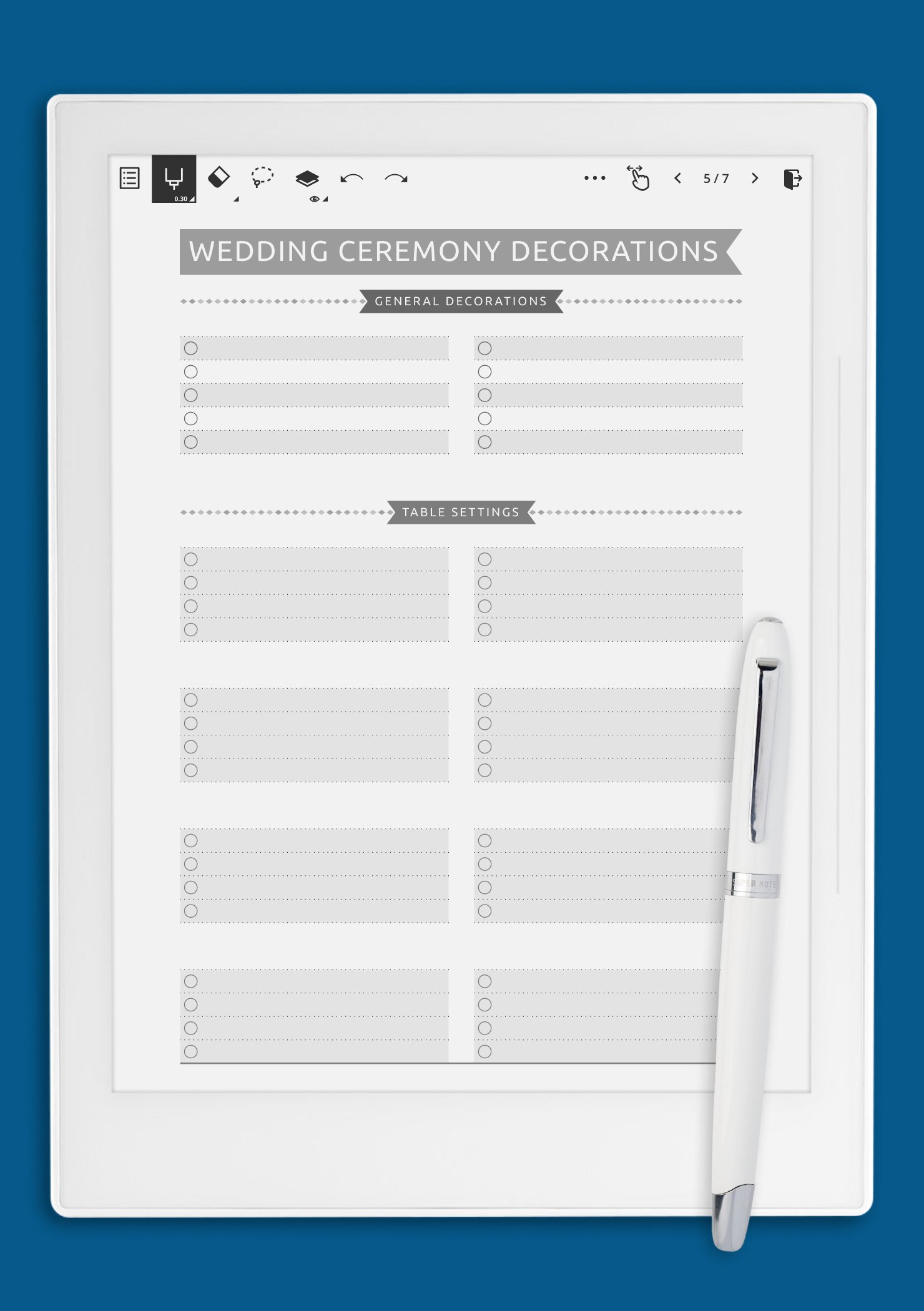 Wedding Ceremony Decorations Template – Plan a Stunning Setup