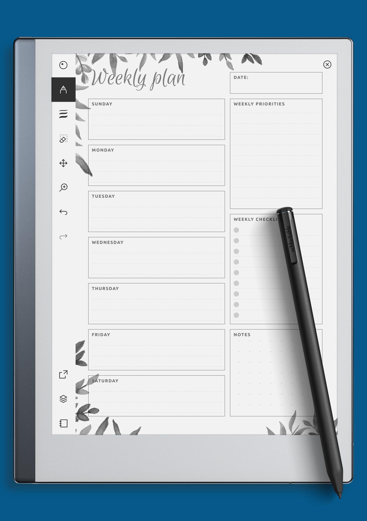 Download Weekly Plan & Checklist – Stay Organized and Productive