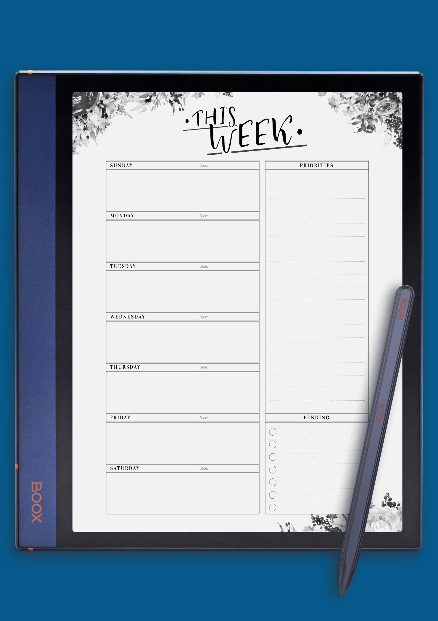 Weekly Planner with Priorities – Stay Focused & Organized