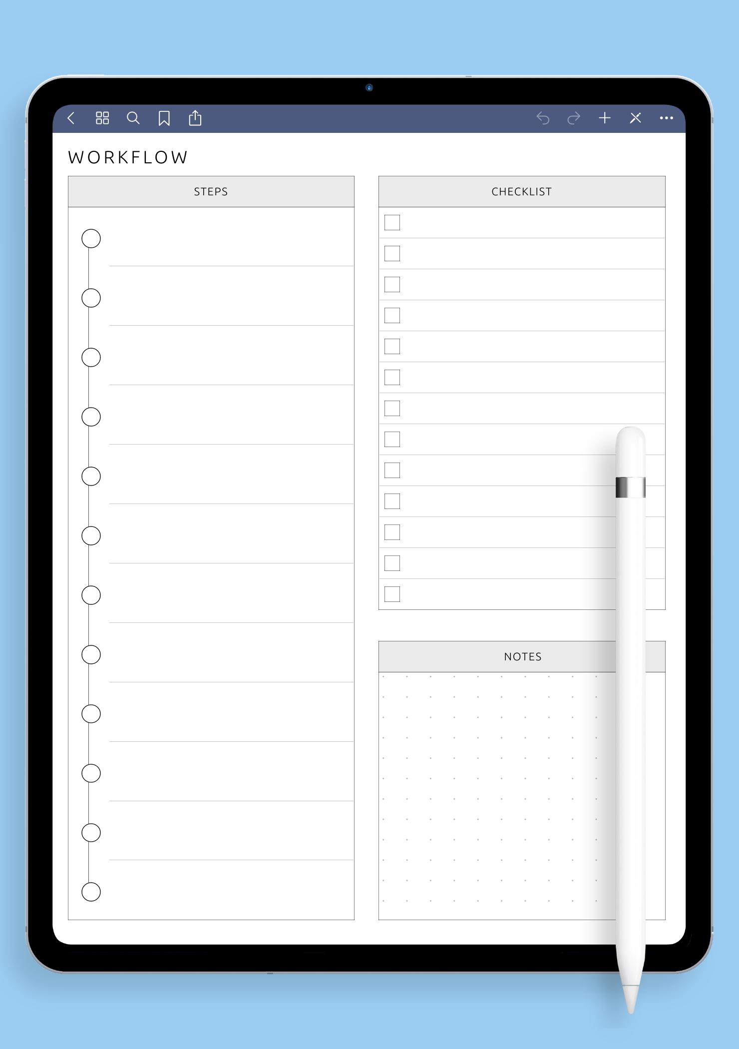 Download Printable Workflow Tracker Template PDF