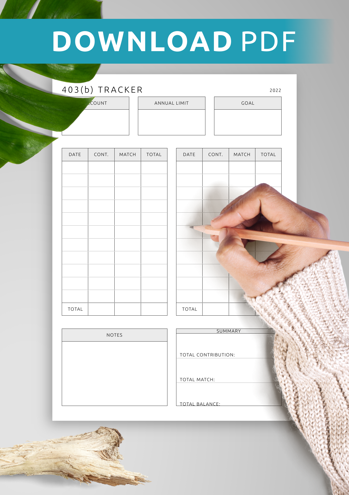 Download Printable 403 b Retirement Plan Template PDF