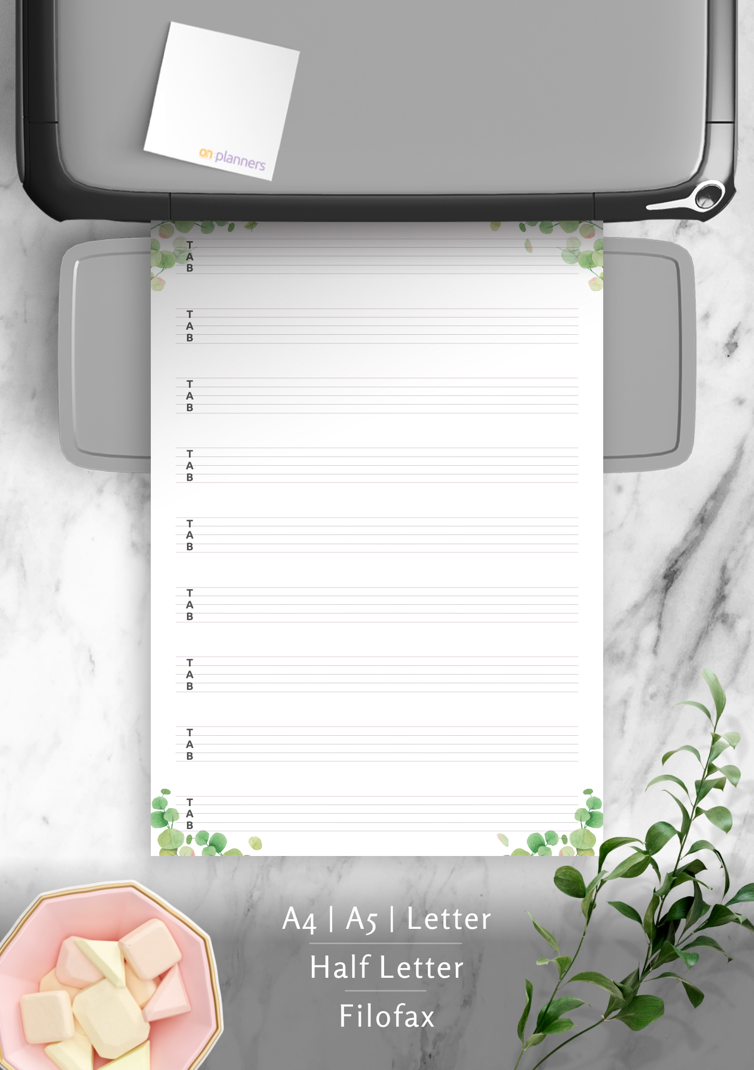 Download 5-String TAB Paper – Printable Tablature Sheet PDF