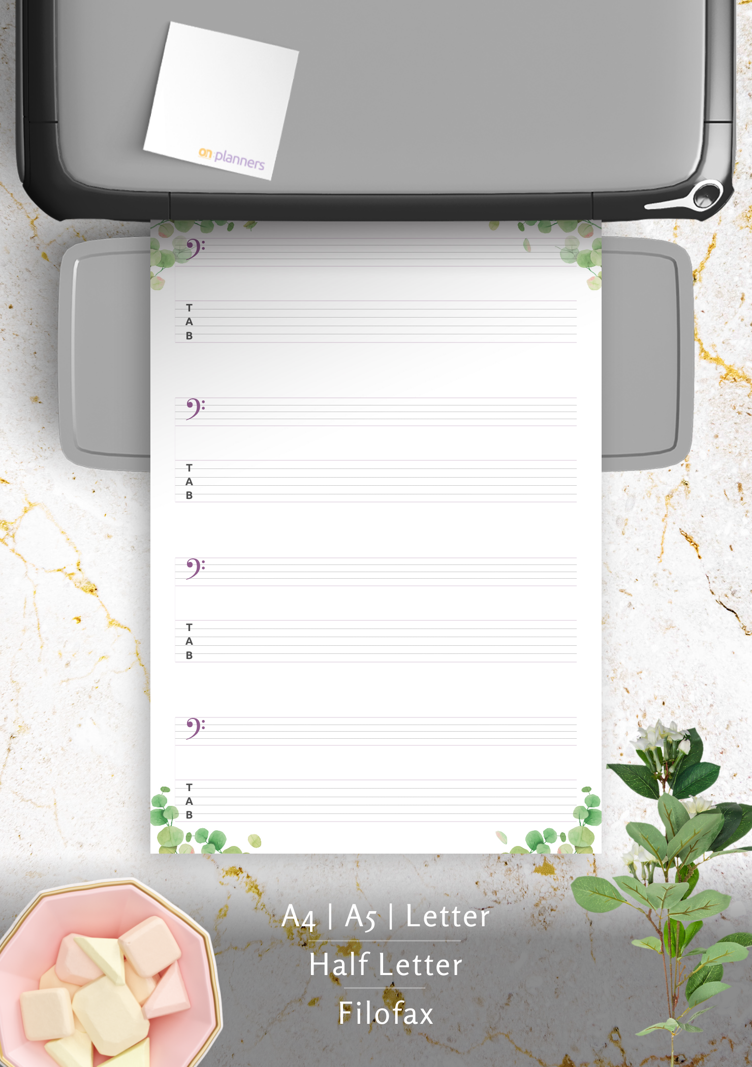 Download Bass Clef + 6-String Bass TAB – Printable Staff & Tab Sheet