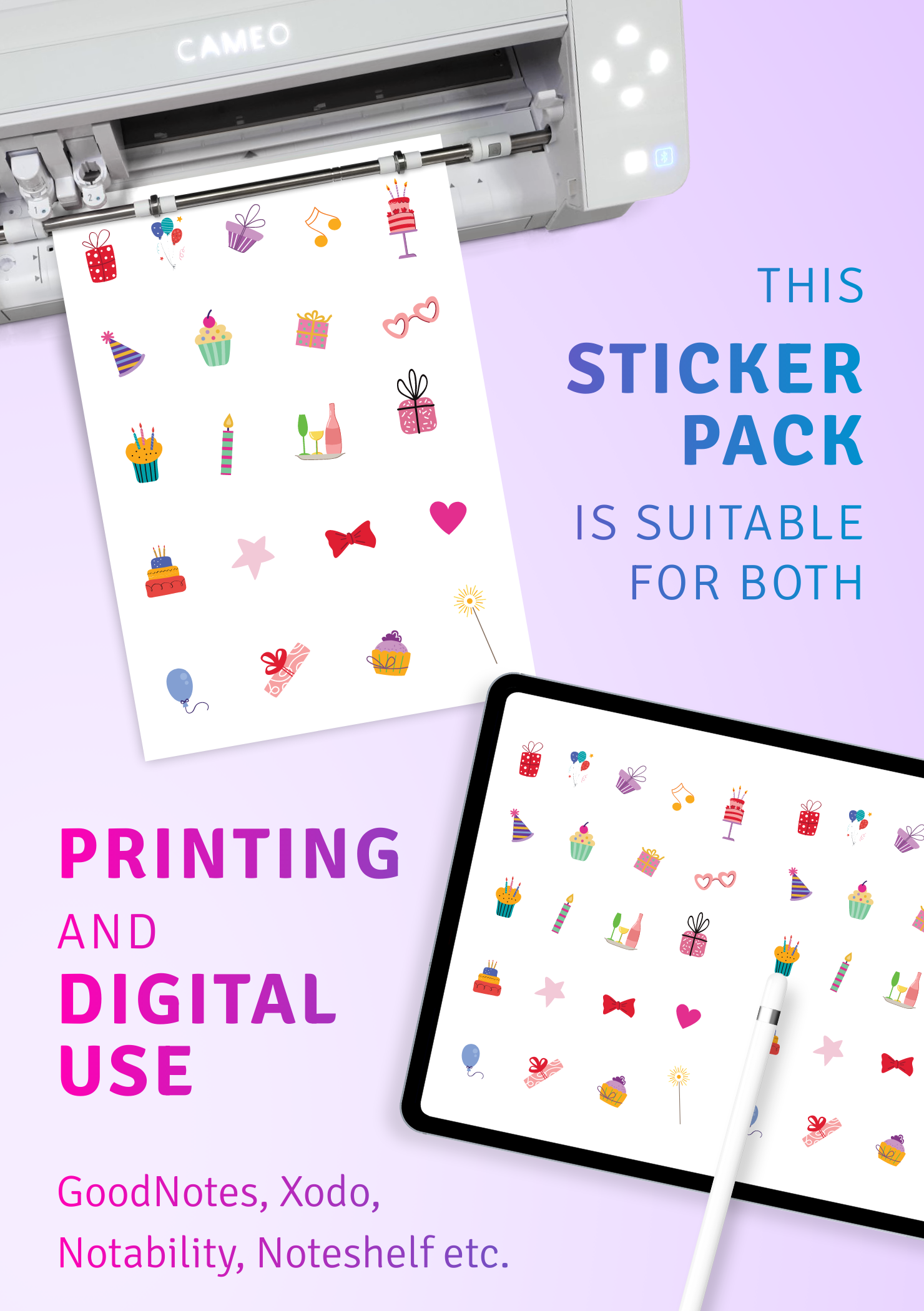 Download Birthday Party Sticker Pack PNG