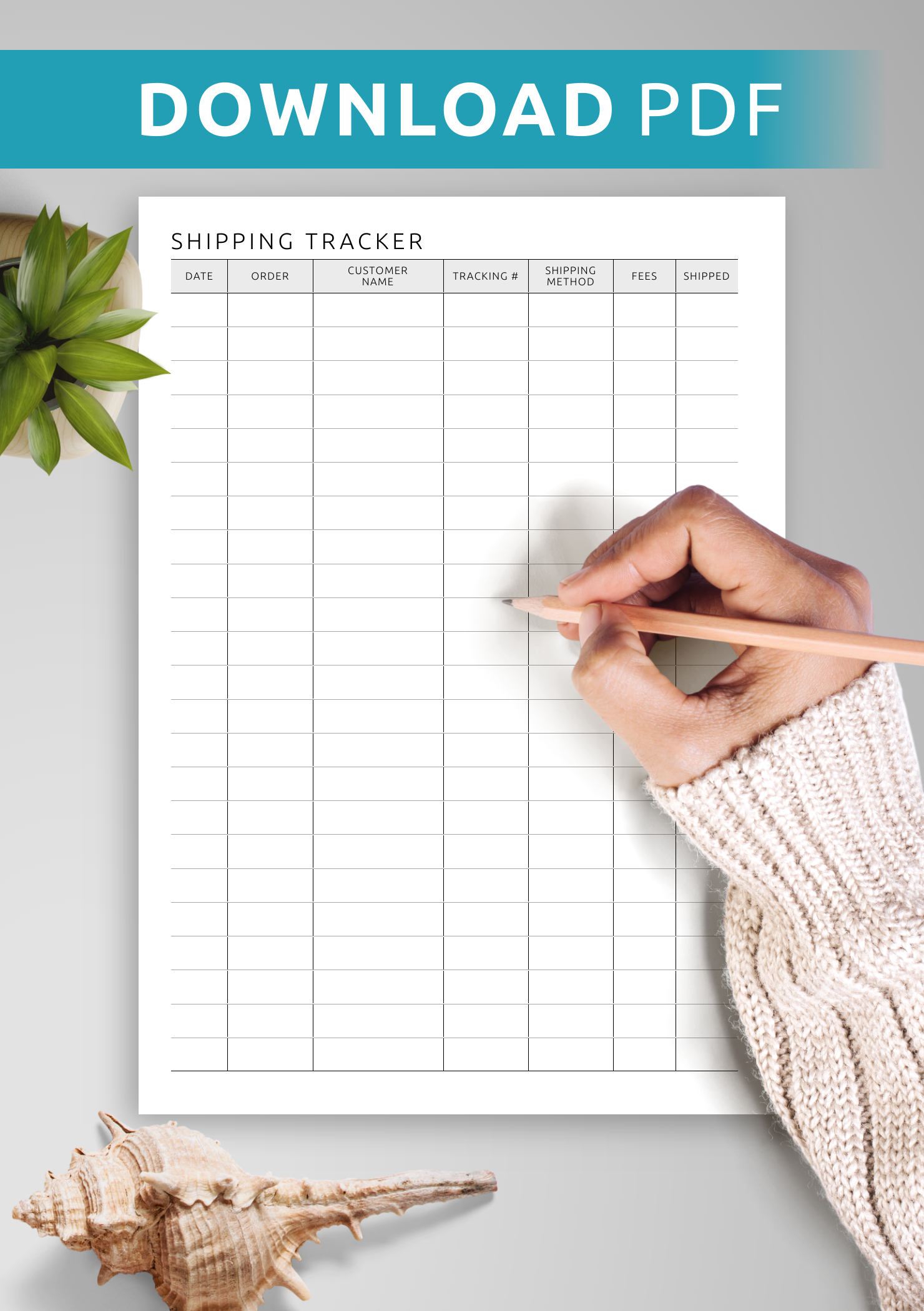 Shipping Tracker PDF – Monitor Orders & Deliveries Easily