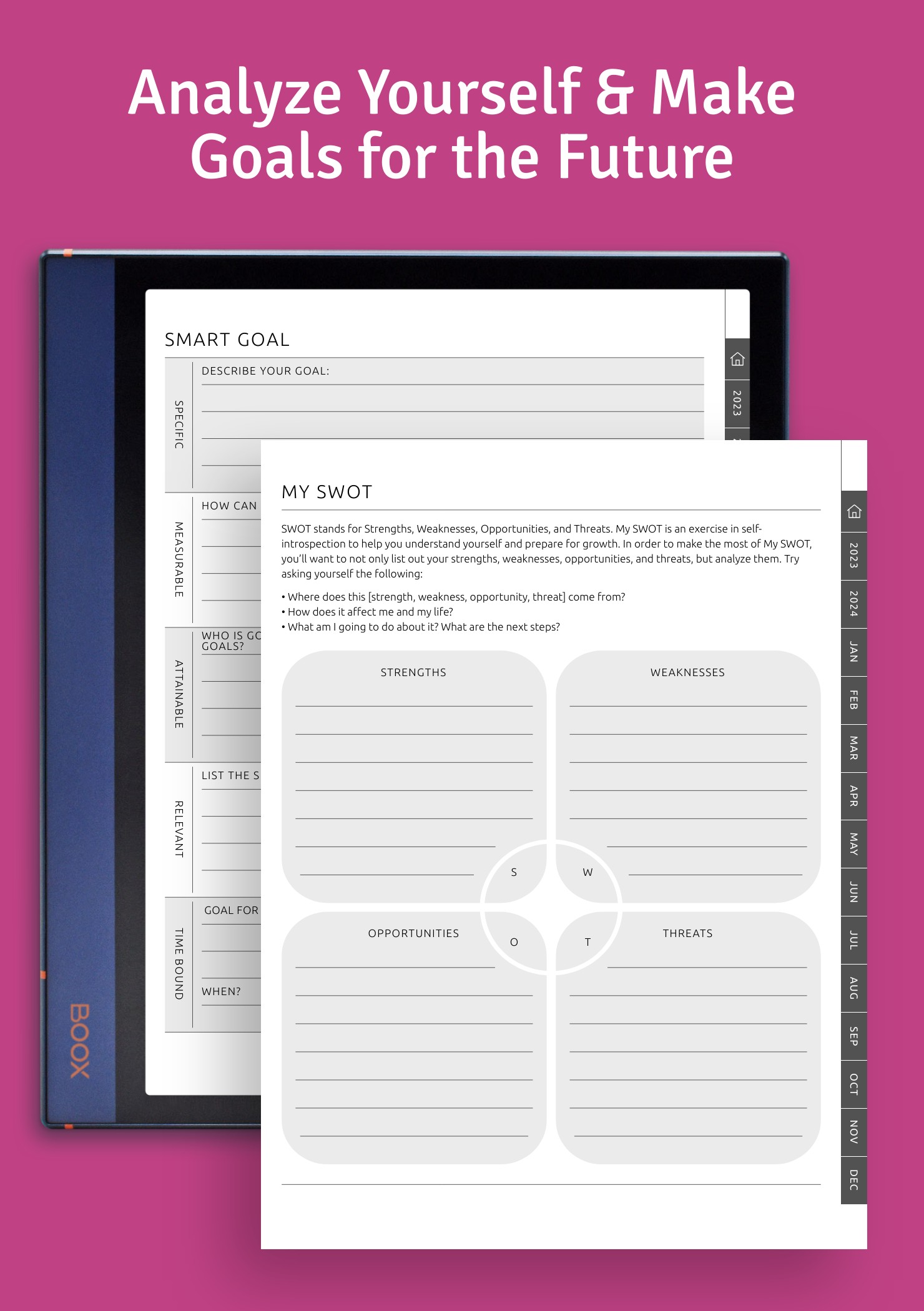 Download Life Planner PDF for reMarkable