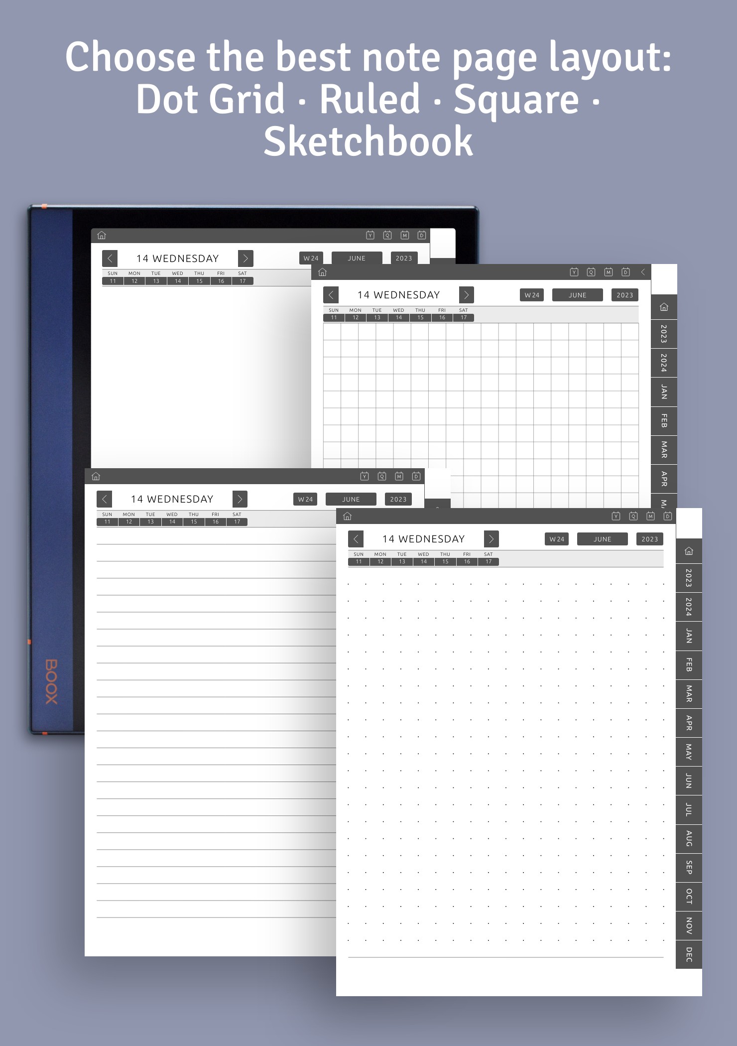 Download Meeting Notes Digital PDF for BOOX Note Air