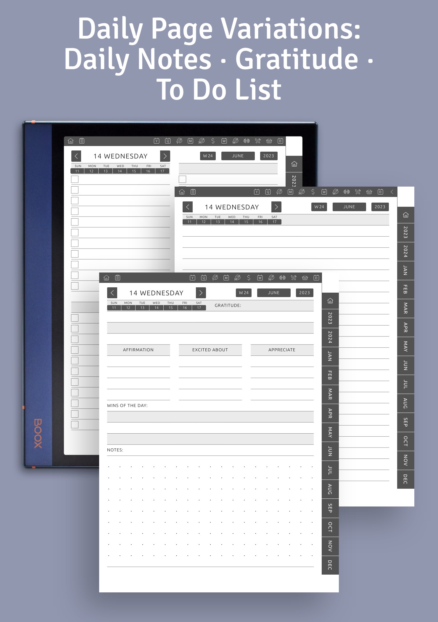 Download Ultimate Digital Planner for ONYX BOOX Note Air