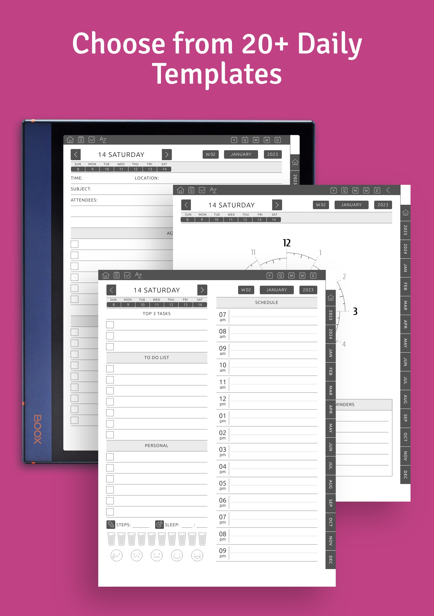 Download BOOX Note Business Meeting Notes Hyperlinked PDF