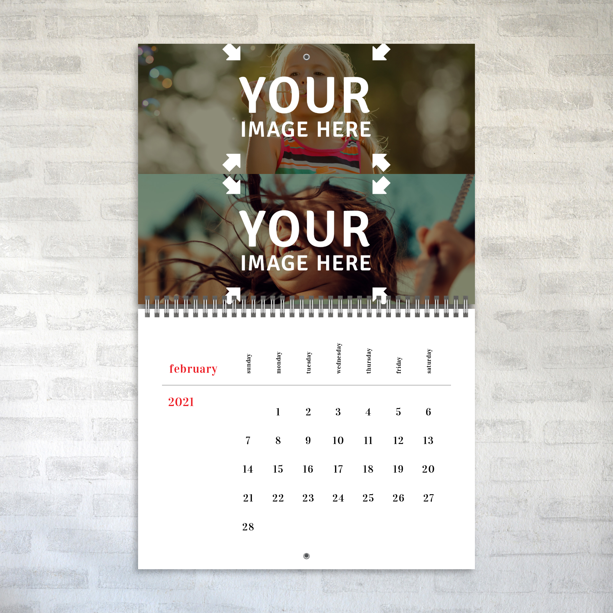 Custom Minimalist Photo Calendar - Get Wall Calendar with Unique Design