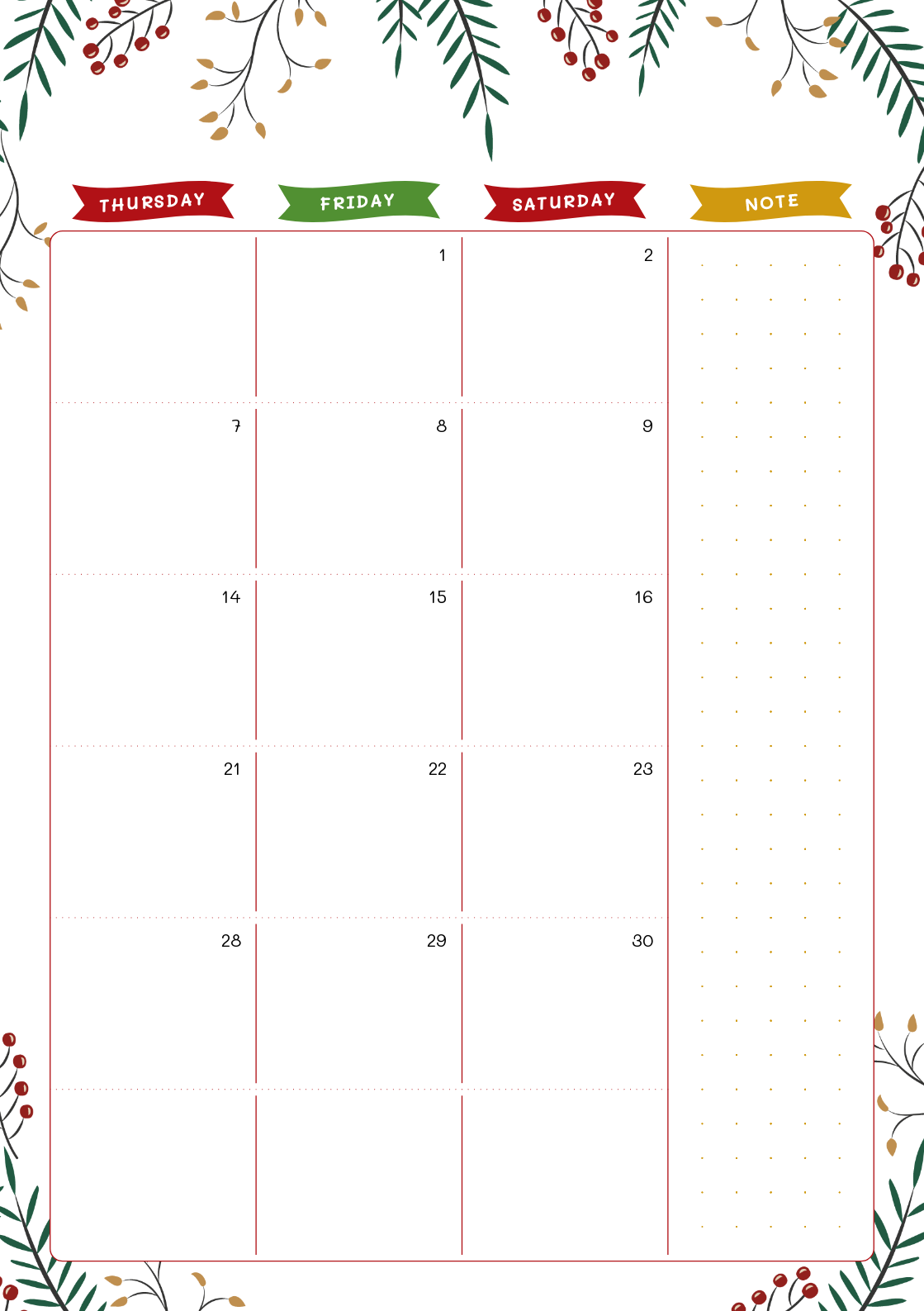 Download Printable Christmas Party Planner PDF