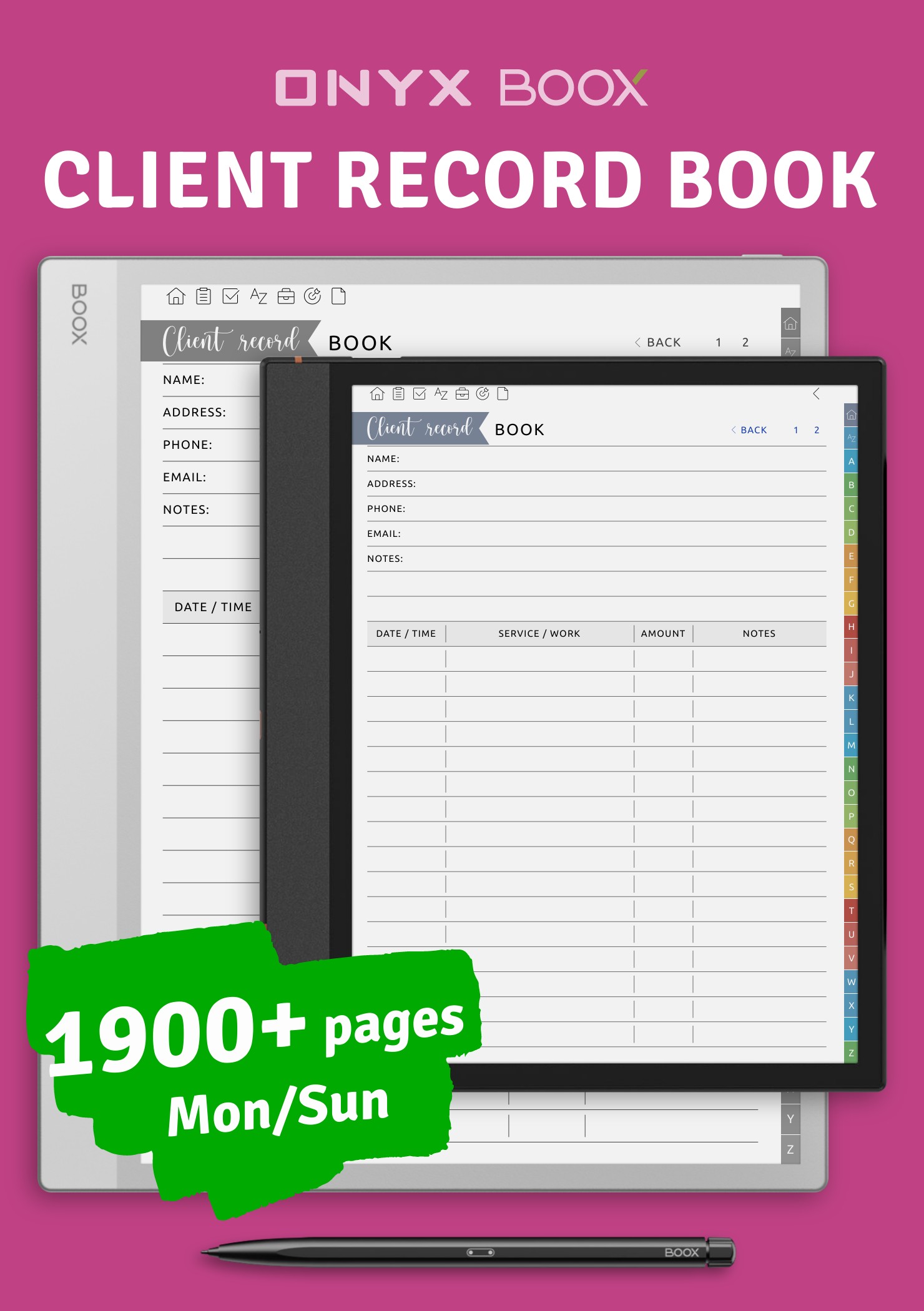 Download Digital Client Record Book for iPad & Android
