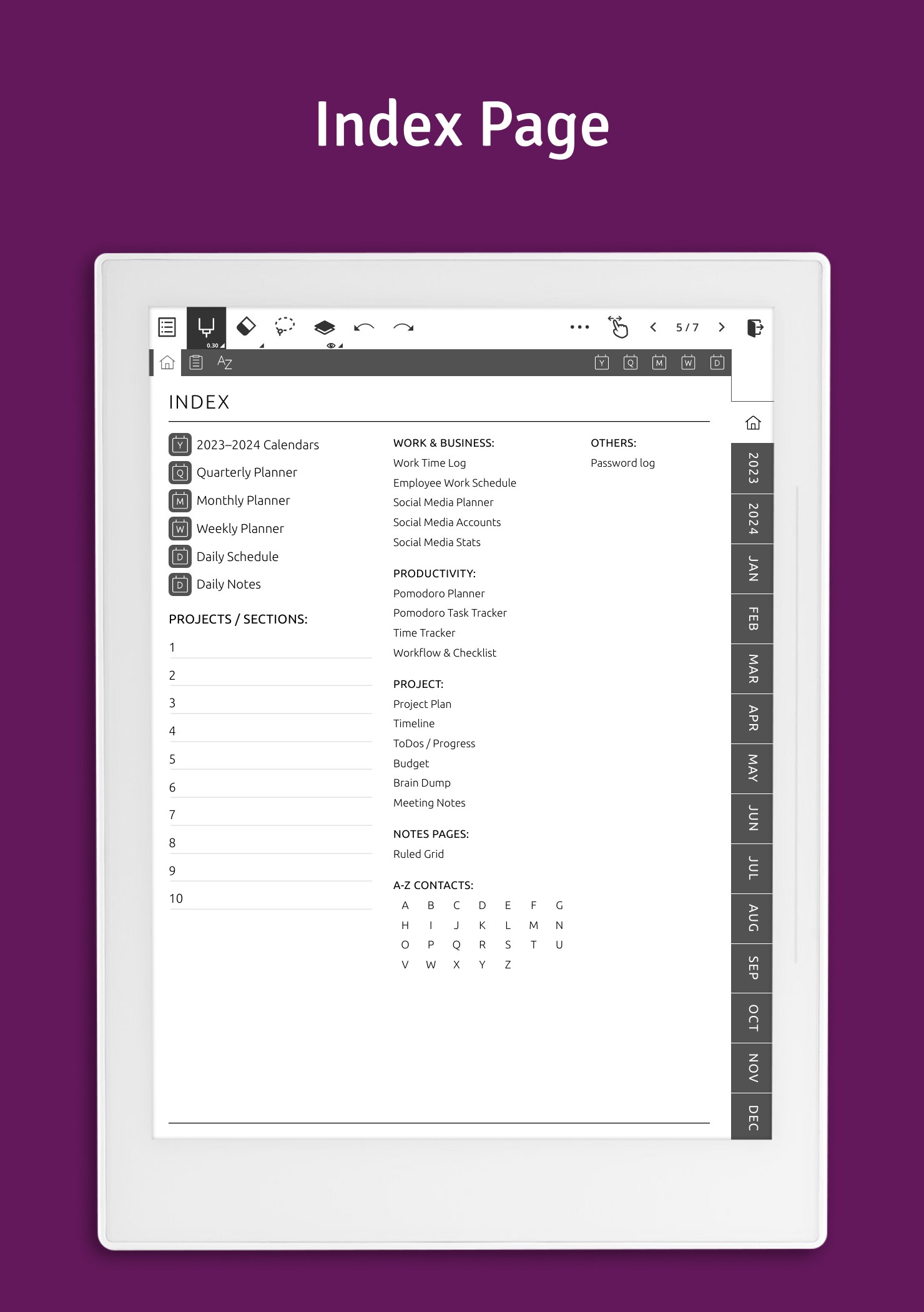 Download Digital Client Record Book For Supernote A5x A6x