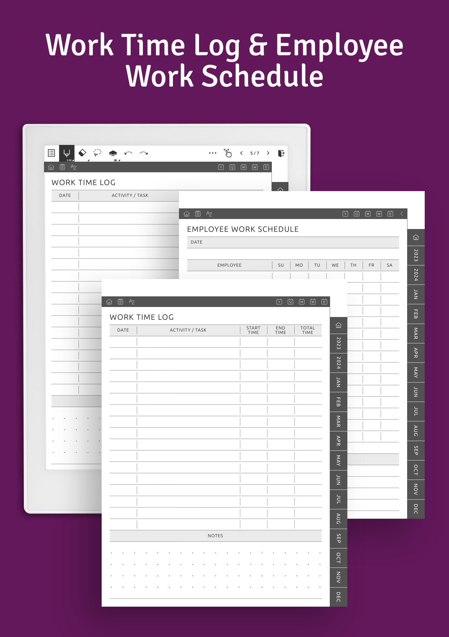 Download Digital Client Record Book for Supernote A5x A6x