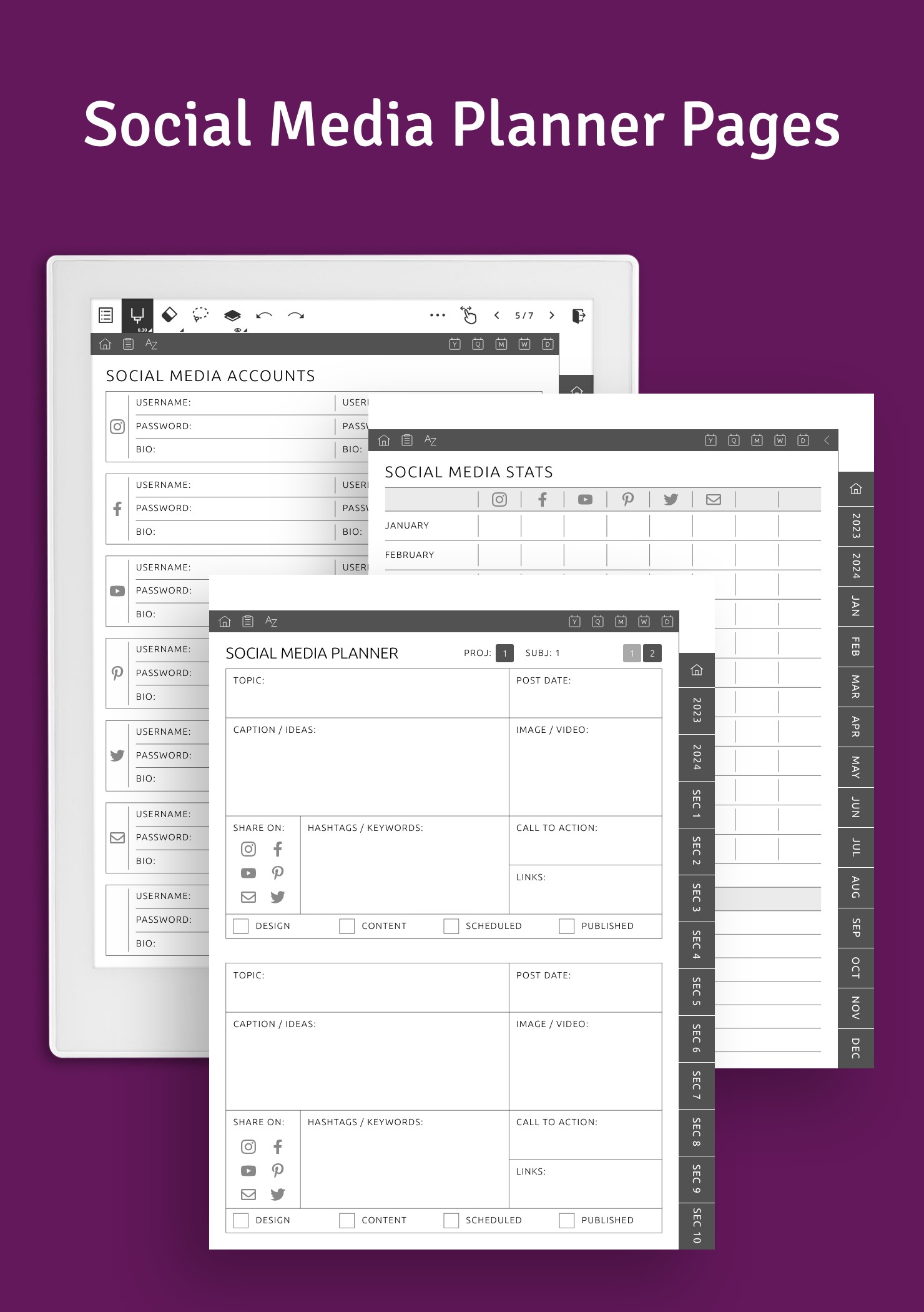 Download Digital Client Record Book for Supernote A5x A6x