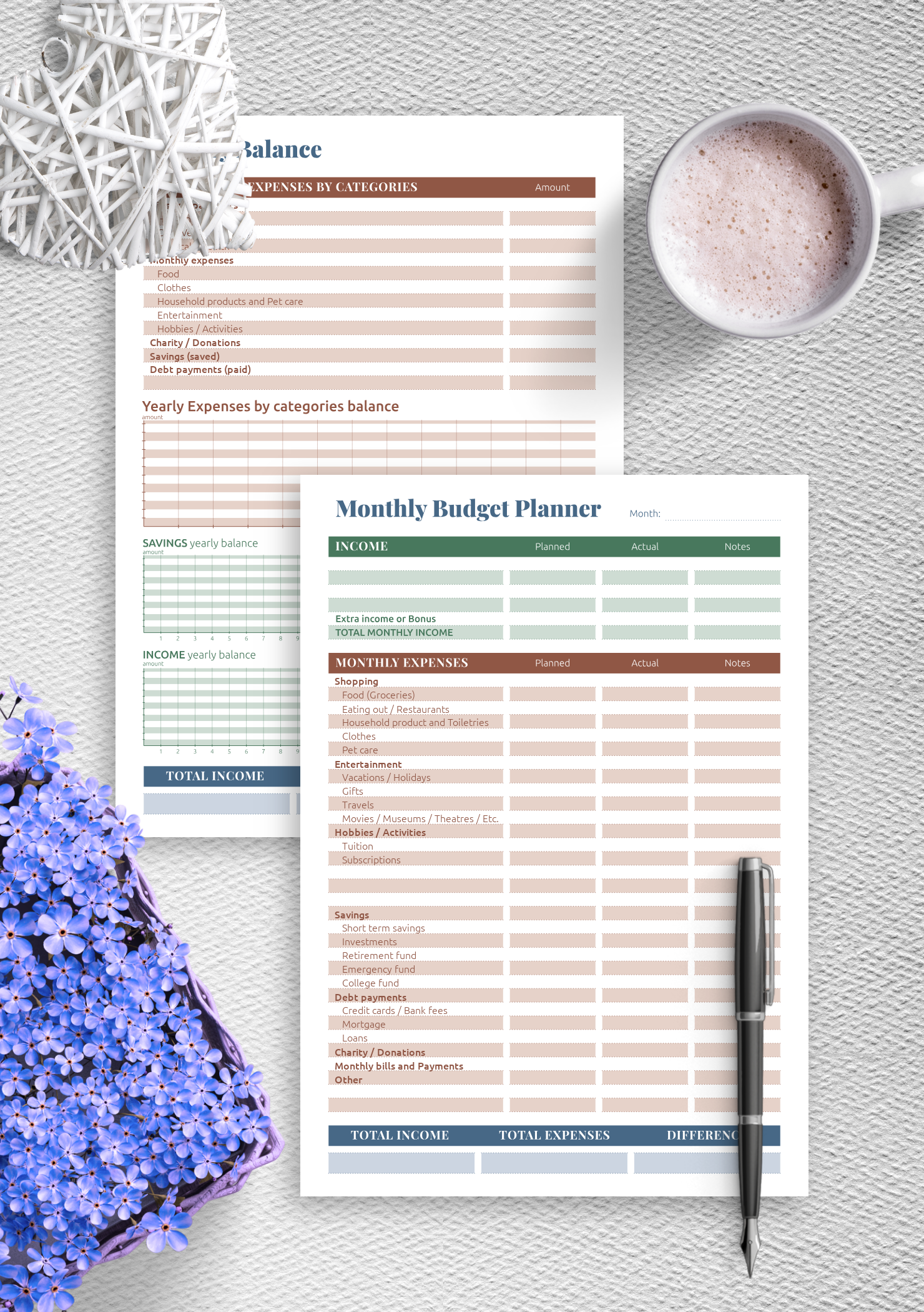 Download Printable Complex budget planner PDF