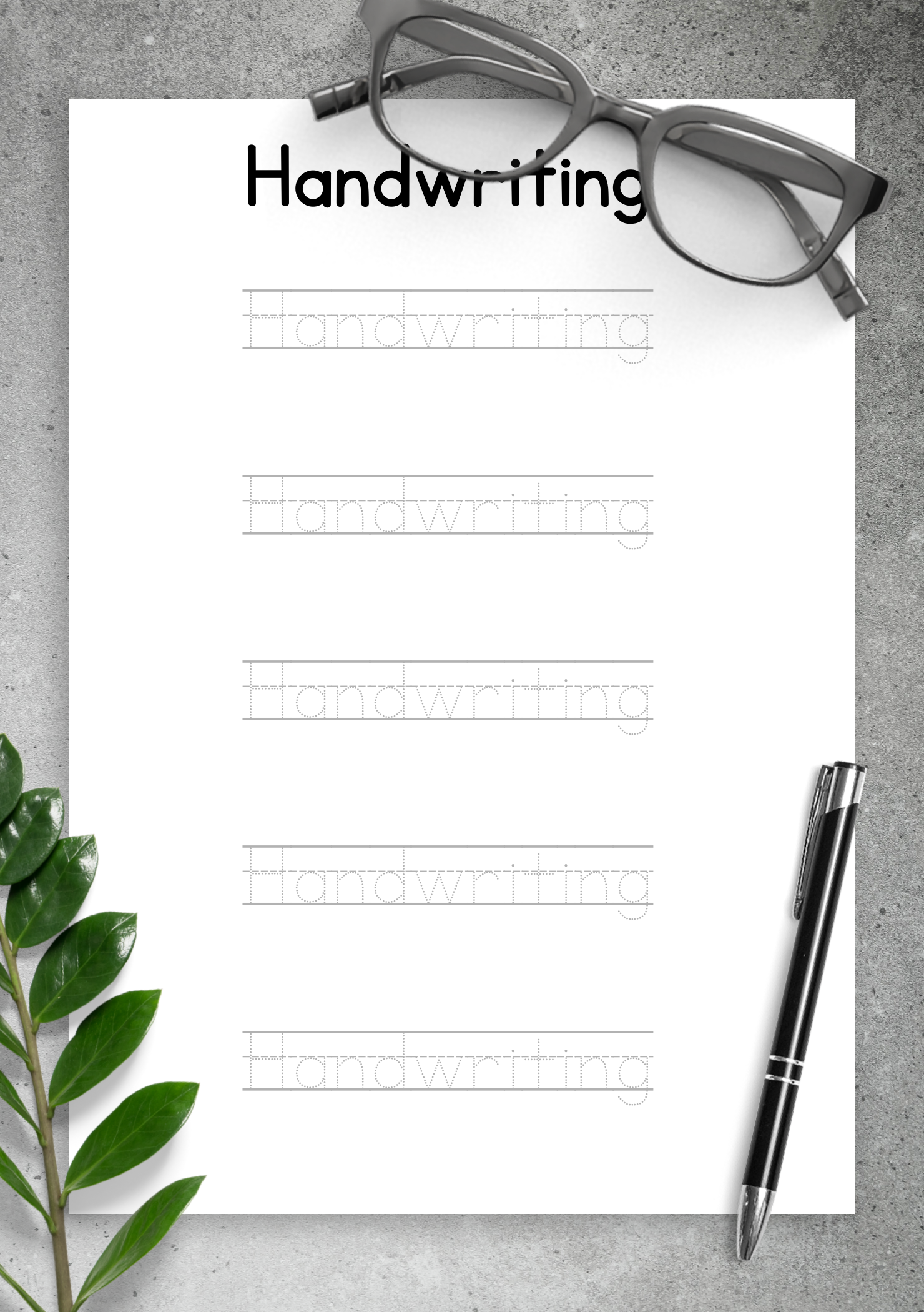 Download Customizable Traceable Word Template for Kids Printable PDF