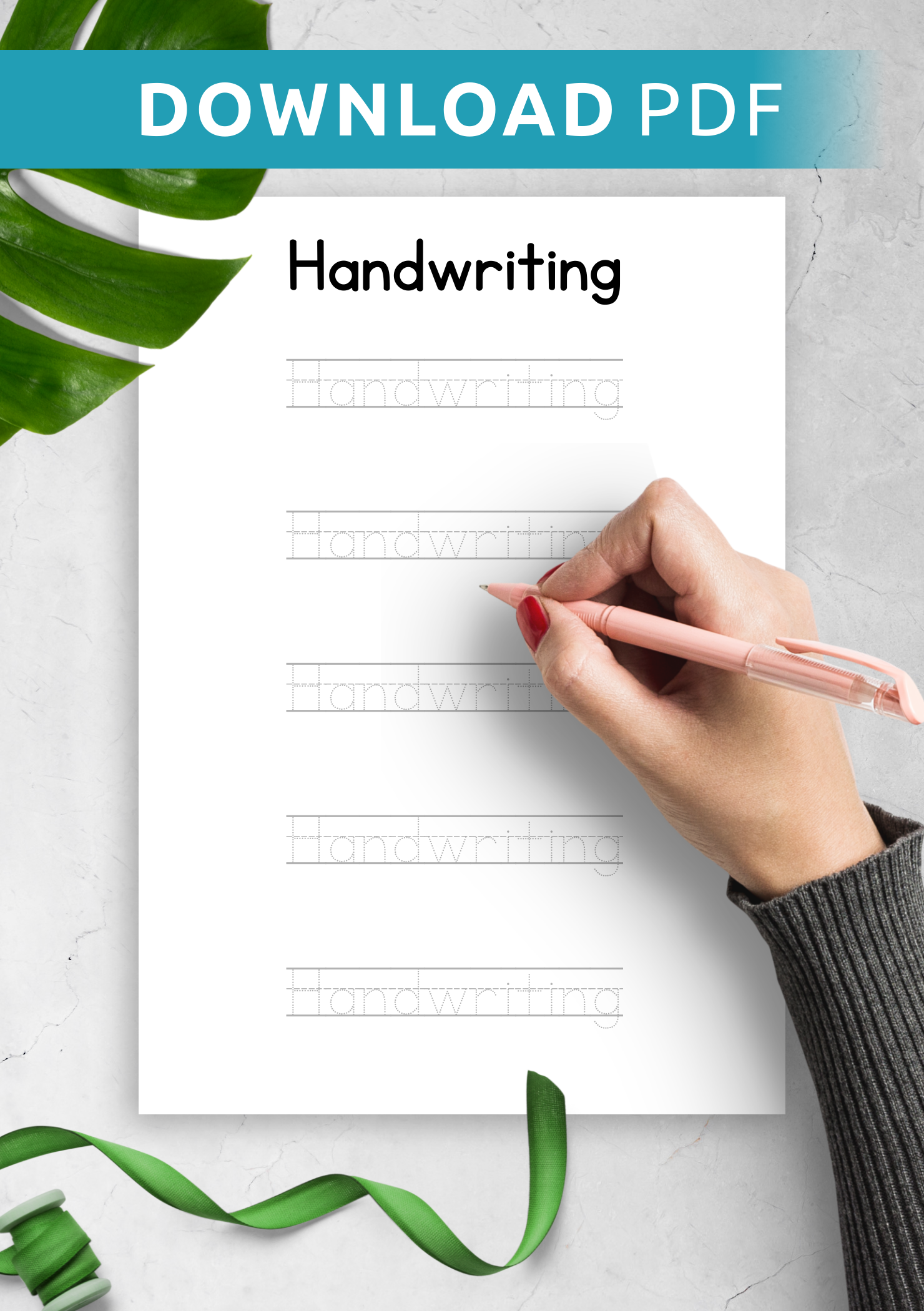 Download Customizable Traceable Word Template for Kids Printable PDF