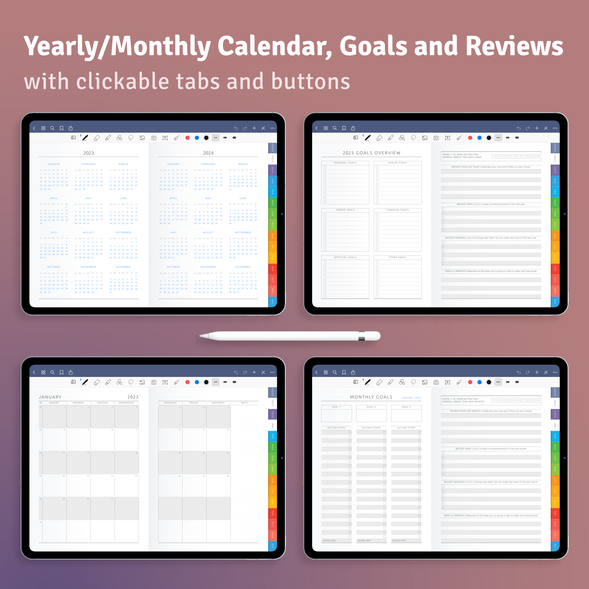 Download Daily Gratitude Digital Planner PDF for GoodNotes, iPad