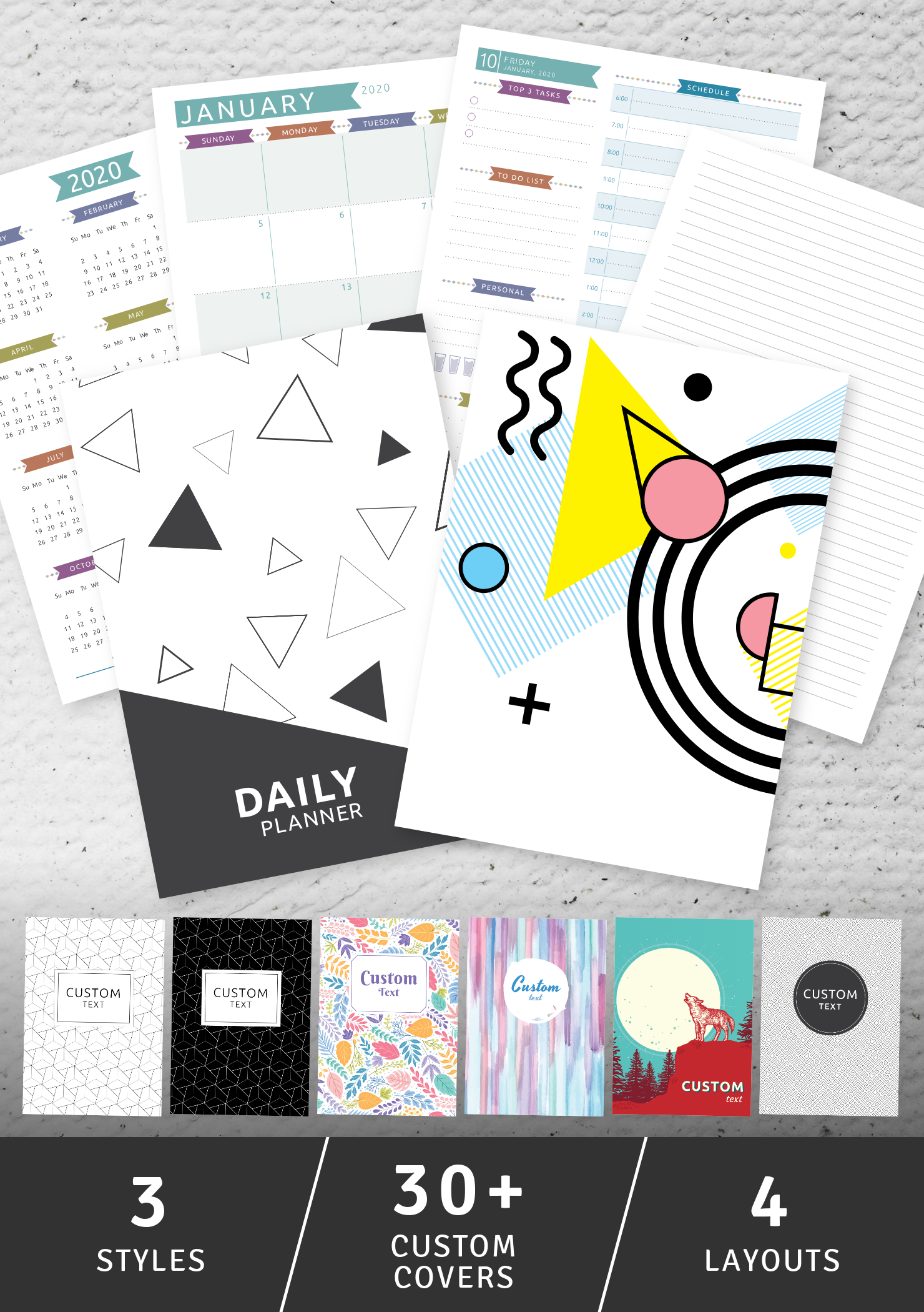 Download Printable Daily Planner - Casual Style PDF