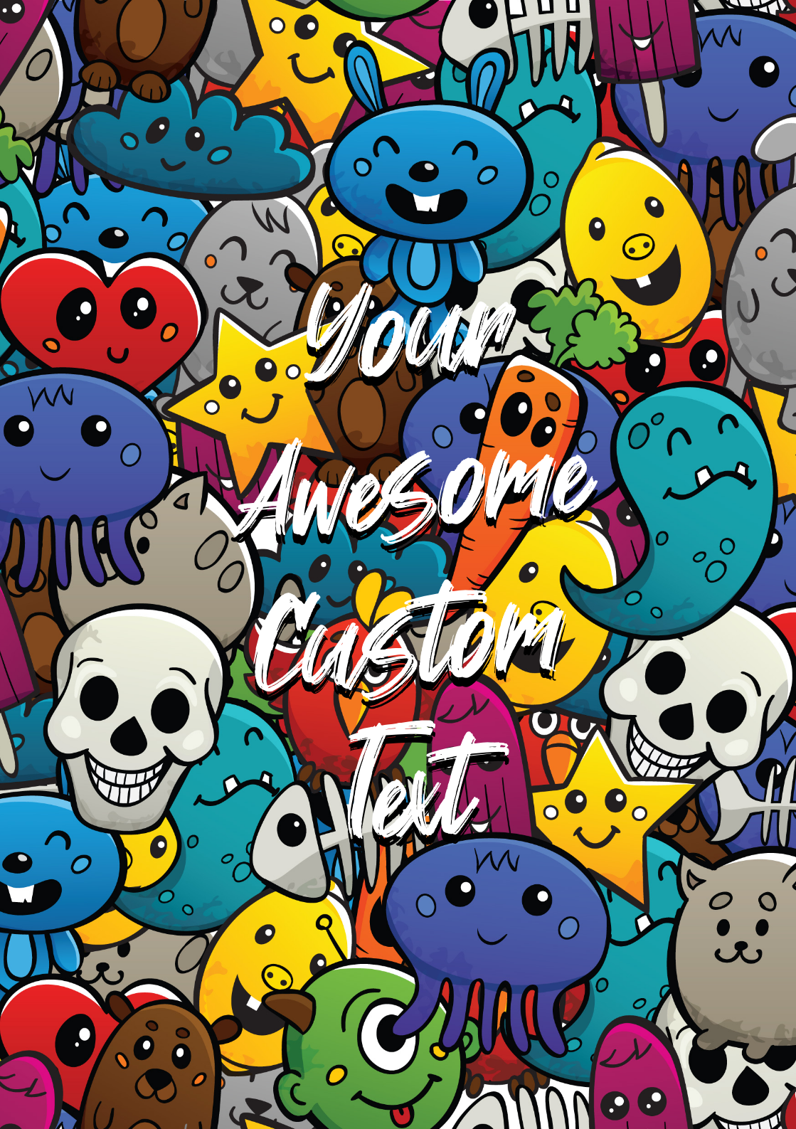 Download Printable Cartoon Monsters Planner Cover PDF