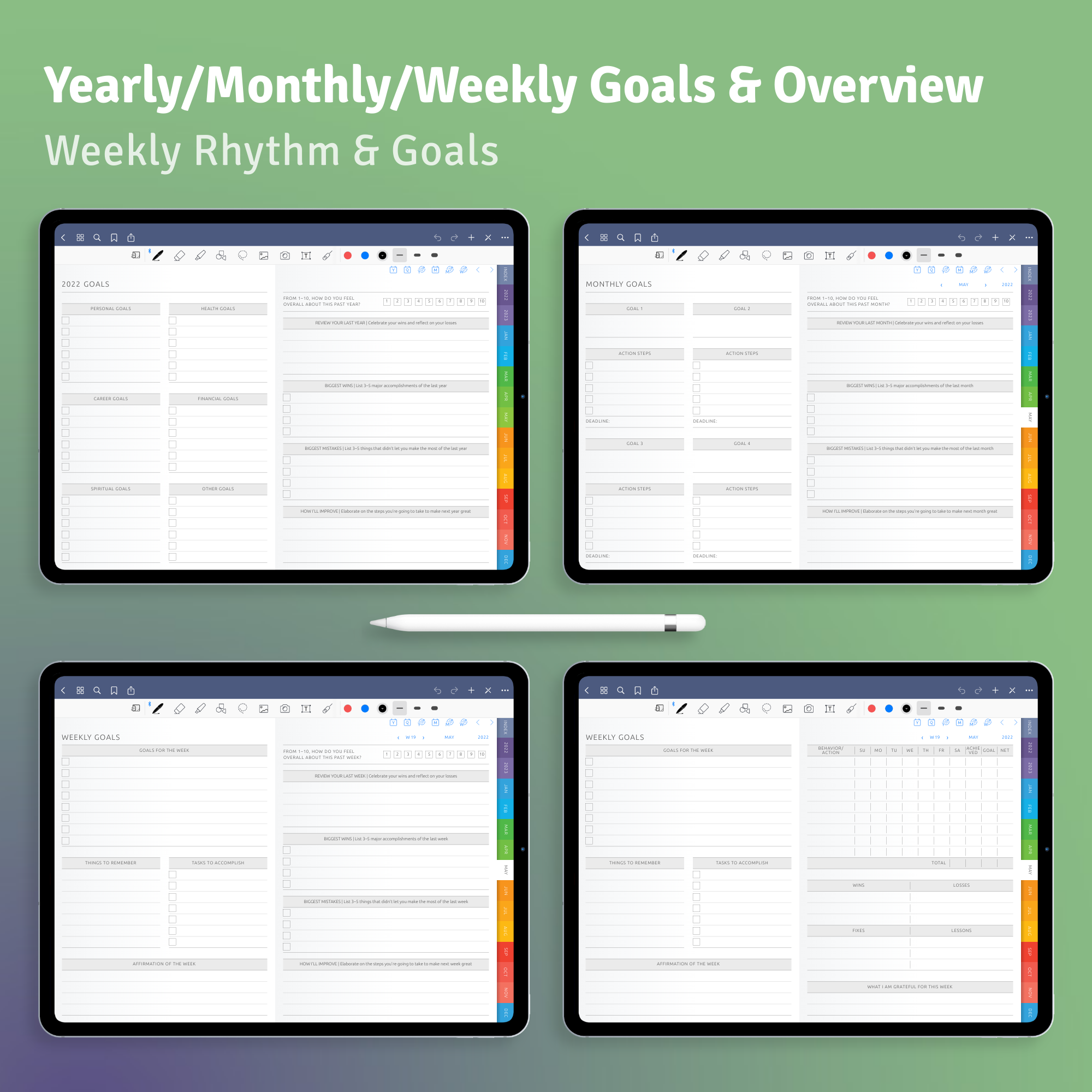 Download Digital Goal Planner for iPad, Android Tablets