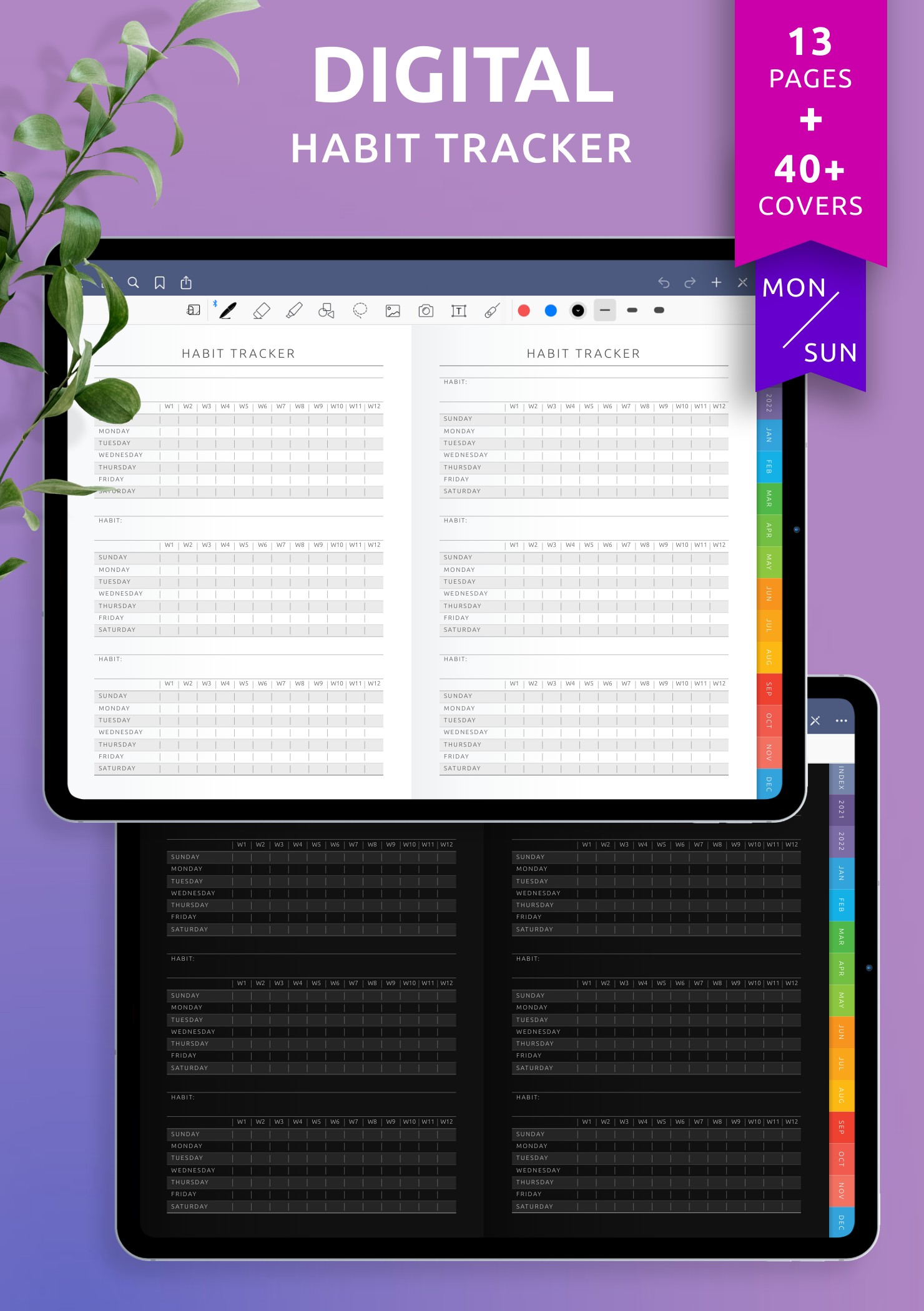 Download Digital Habit Tracker for iPad, Android Tablets