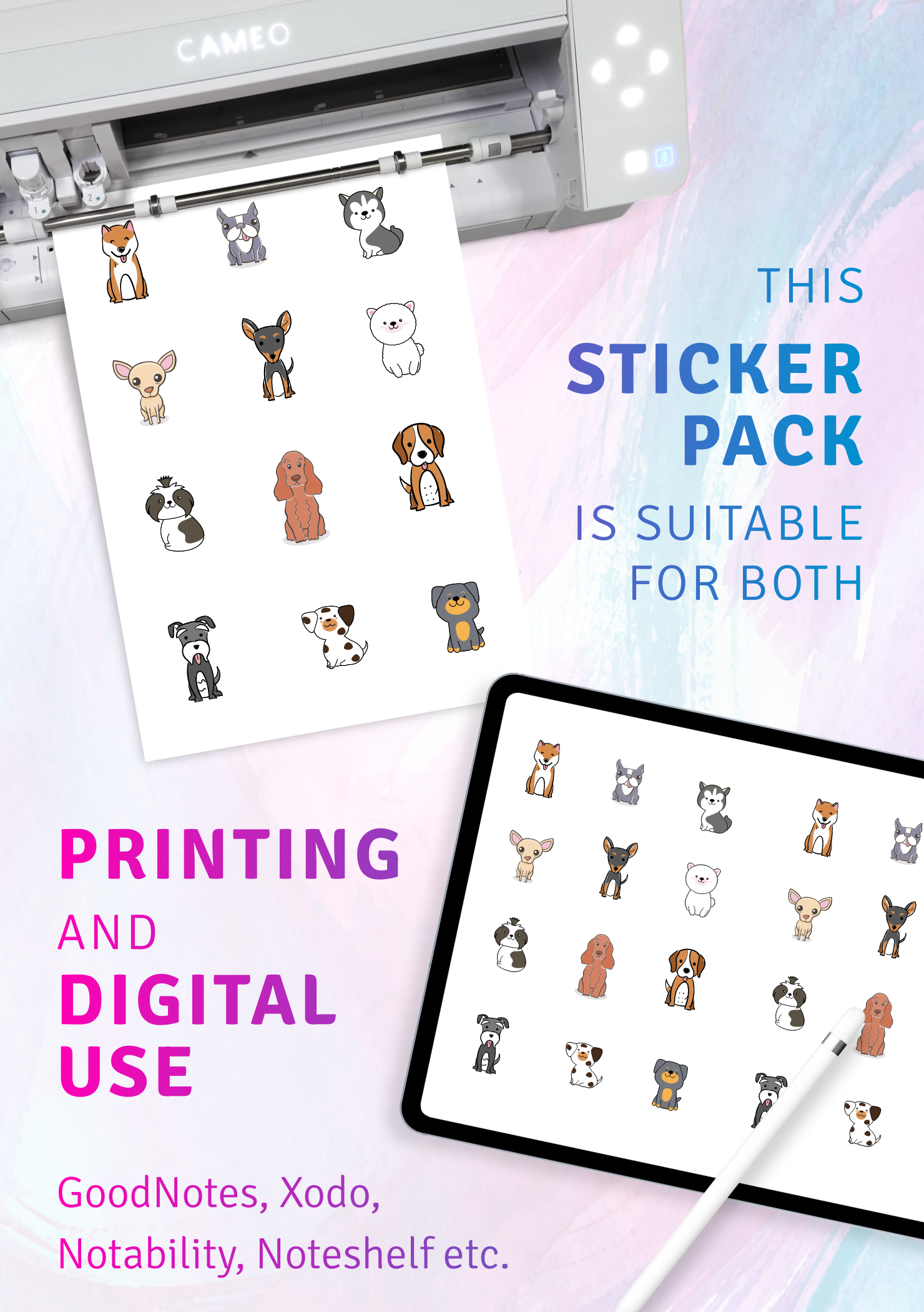 Download Cute Dogs Sticker Pack PNG