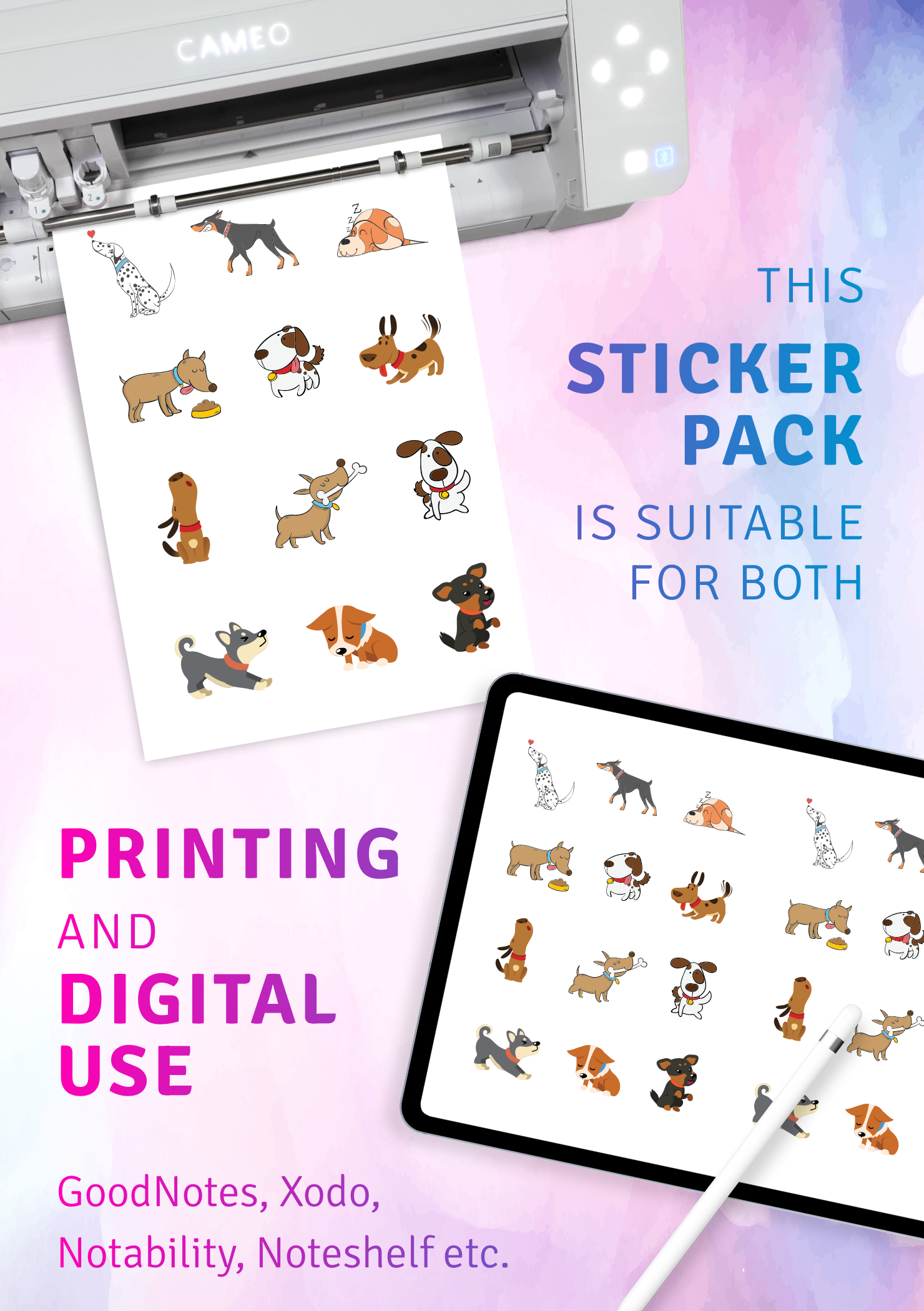 Download Cool Dogs Sticker Pack PNG