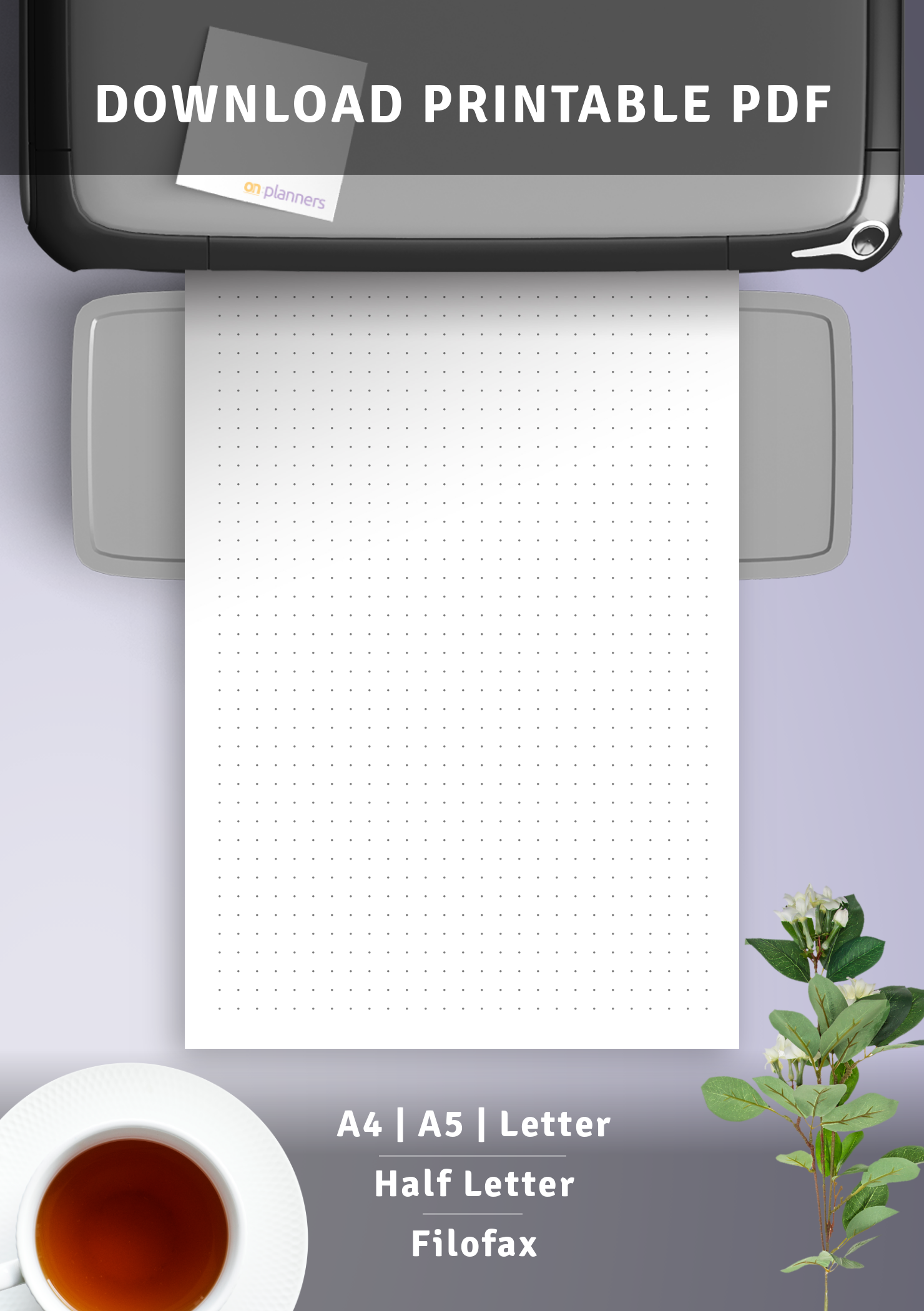 Dot Grid Paper Template – Ideal for Notes, Sketches & More