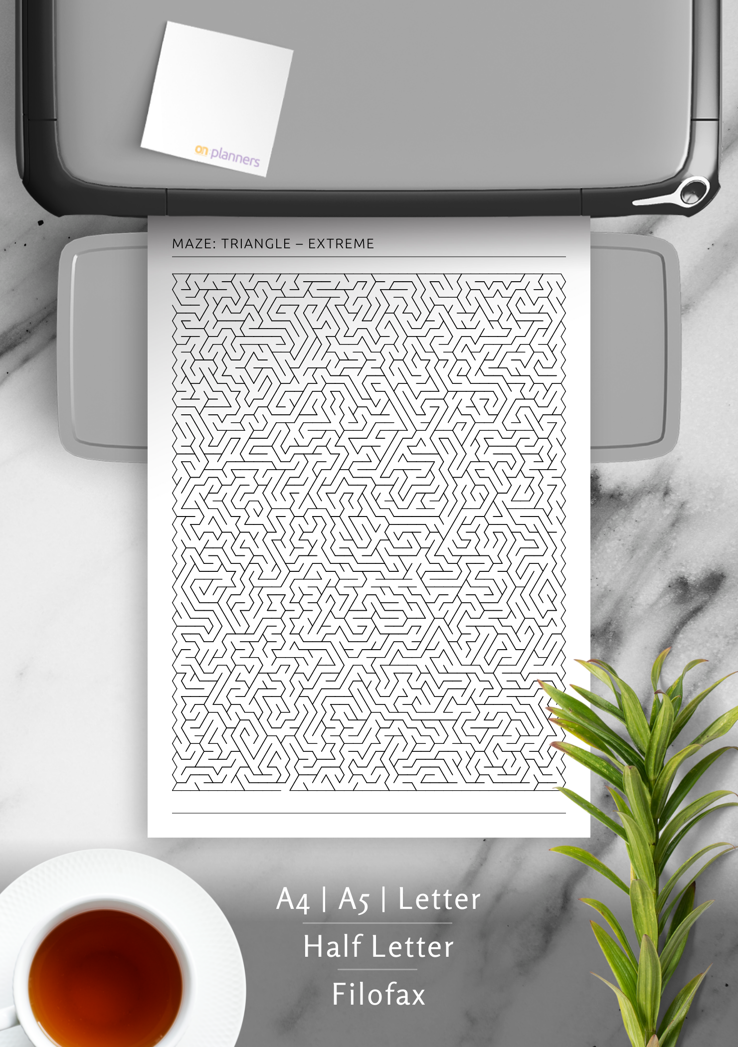 Download Printable Extreme Triangle Maze PDF