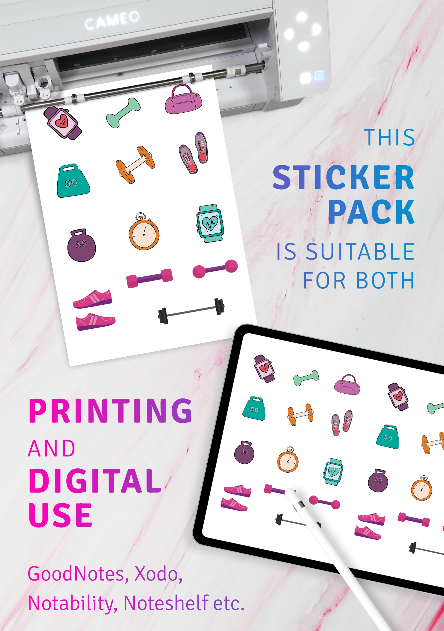 Download Gym Fitness Sticker Pack PNG