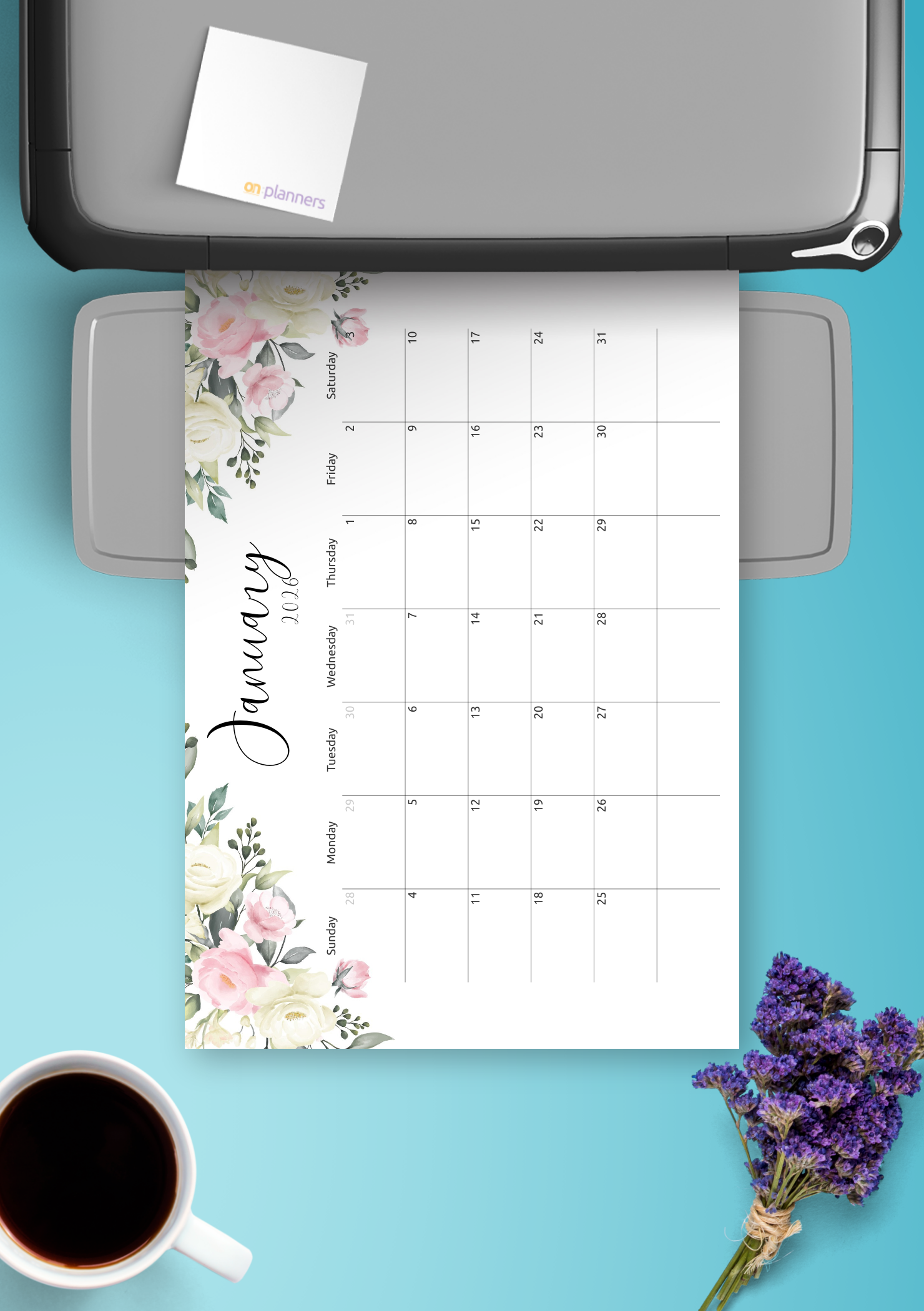 Download Monthly Calendar PDF Template for Easy Planning