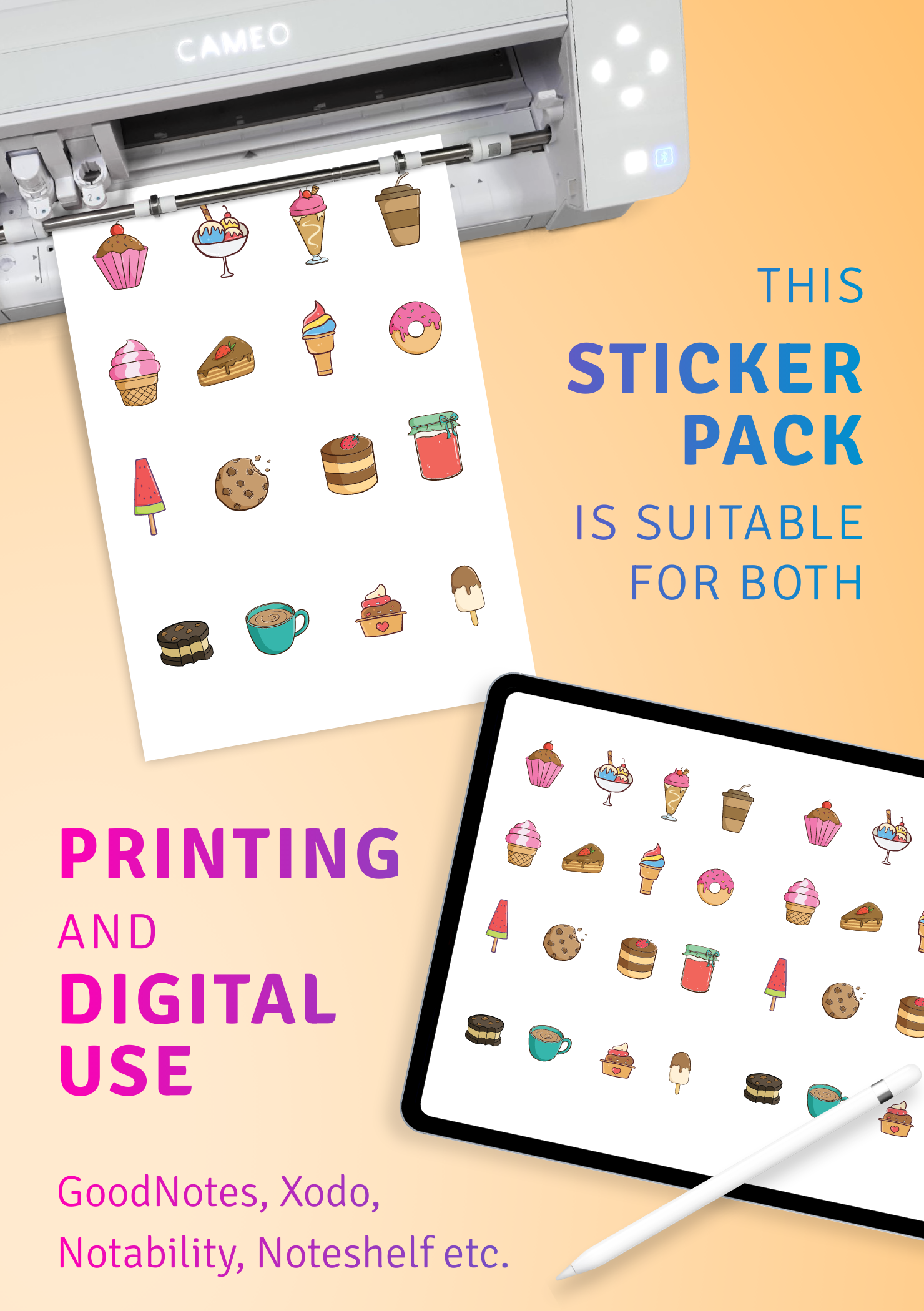 Download Lovely Food Sticker Pack PNG
