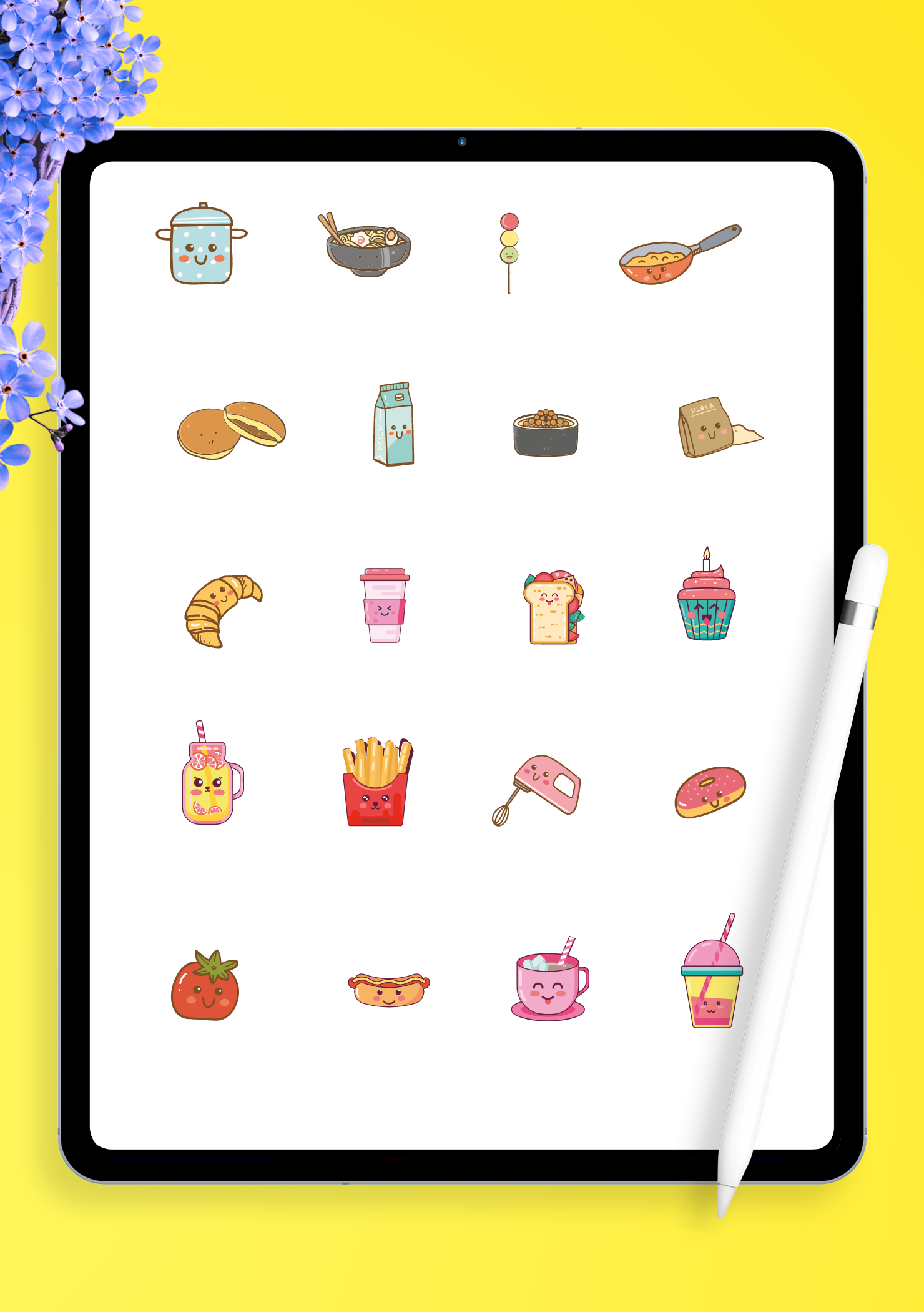 Download Funny Food Sticker Pack PNG