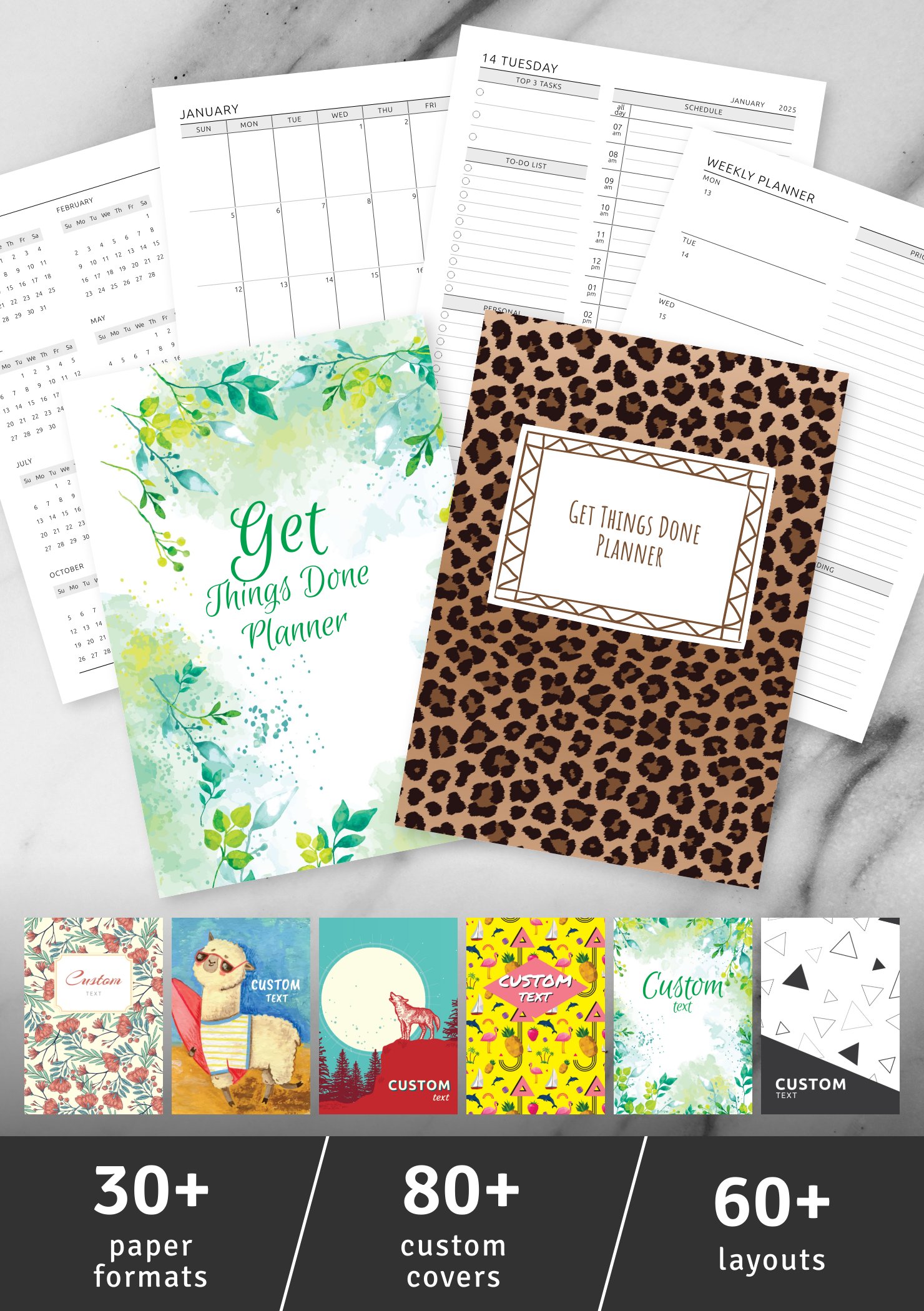 Download Get Things Done (GTD) Printable Planner PDF